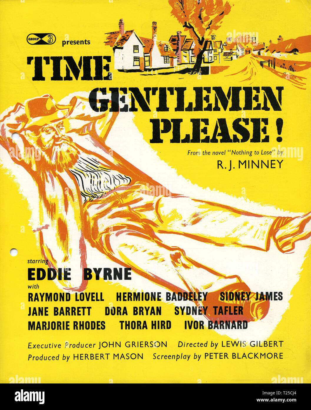 Time Gentlemen Please (1952) Publicity information, film poster, Date: 1952 Stock Photo - Alamy