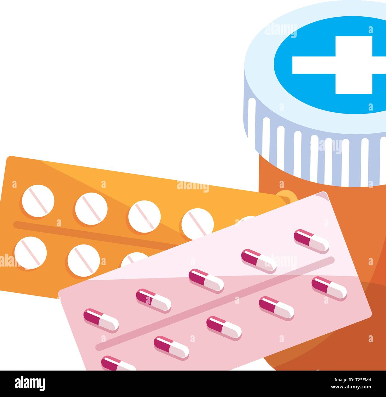 medicine set drugs icons vector illustration design Stock Vector Image ...
