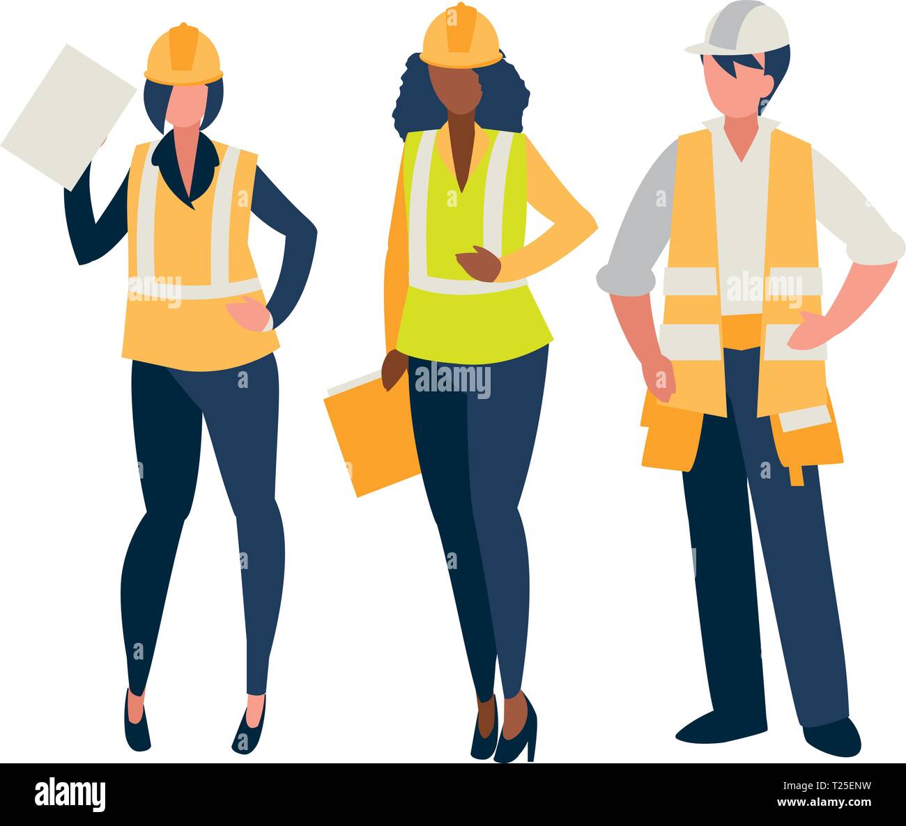 group of builders working vector illustration design Stock Vector Image ...