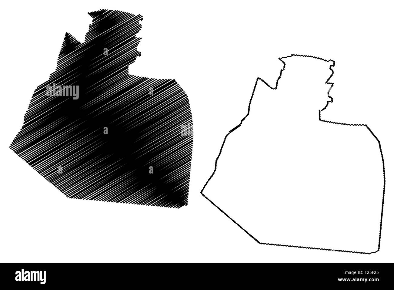 Muthanna Governorate (Republic of Iraq, Governorates of Iraq) map ...