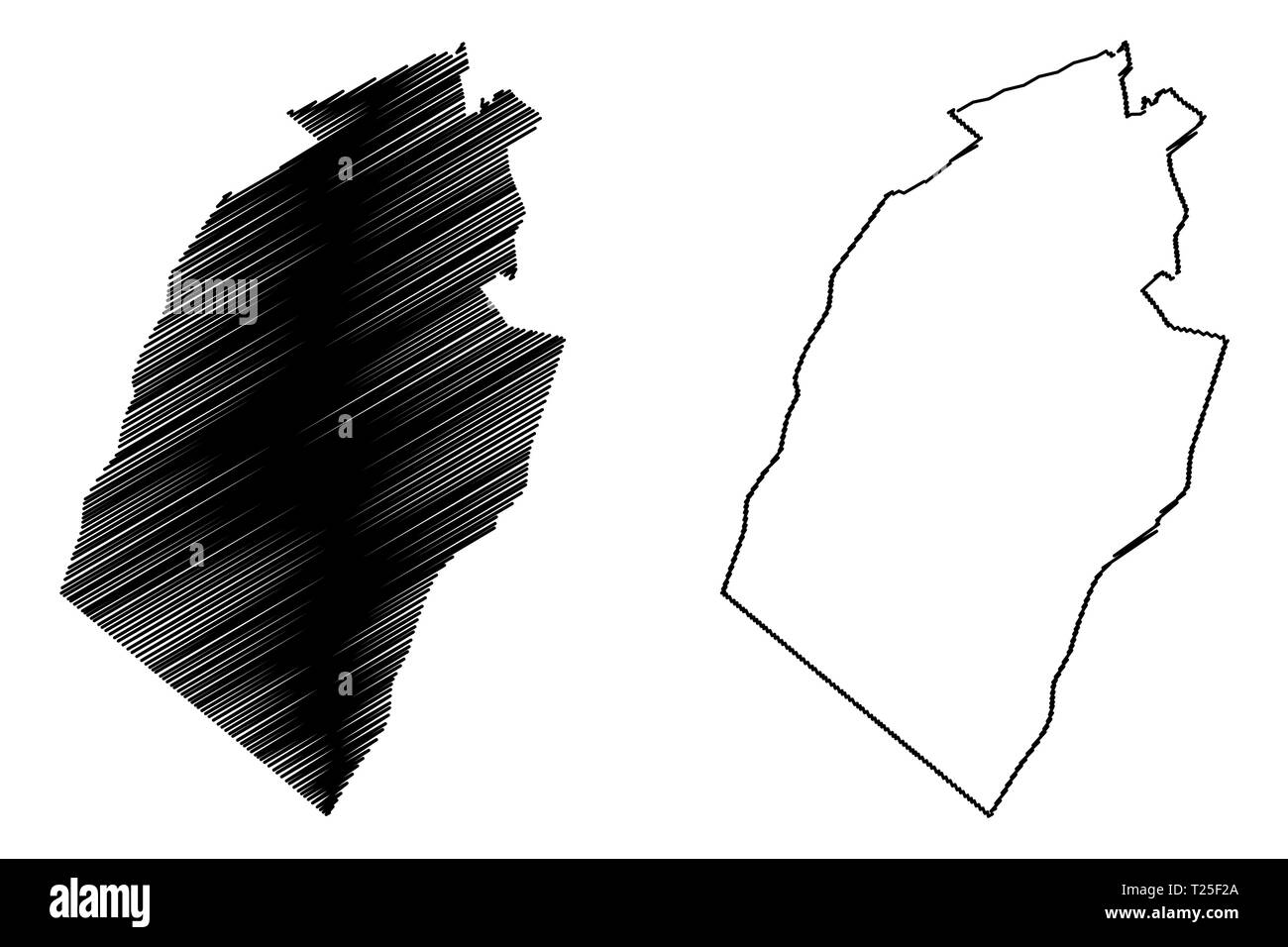 Najaf Governorate (Republic of Iraq, Governorates of Iraq) map vector ...
