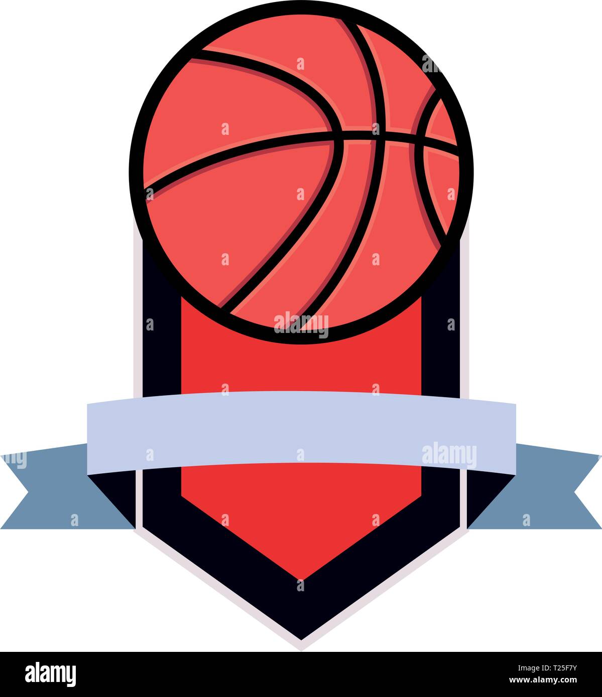 basketball sport ball emblem badge background vector illustration Stock ...