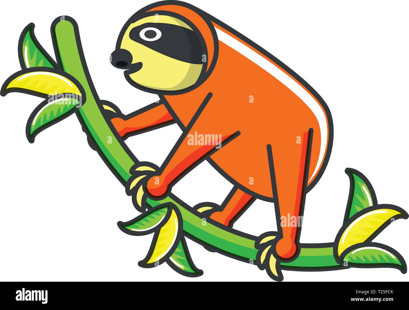 sloth animal isolated icon vector illustration design Stock Vector ...