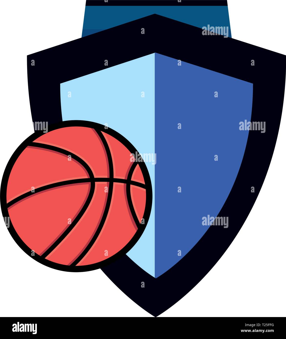 basketball sport ball emblem badge background vector illustration Stock ...