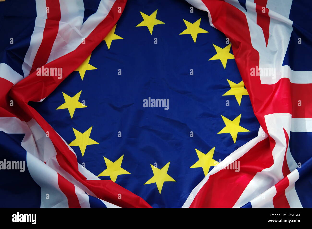 uk and eu flag brexit Stock Photo - Alamy