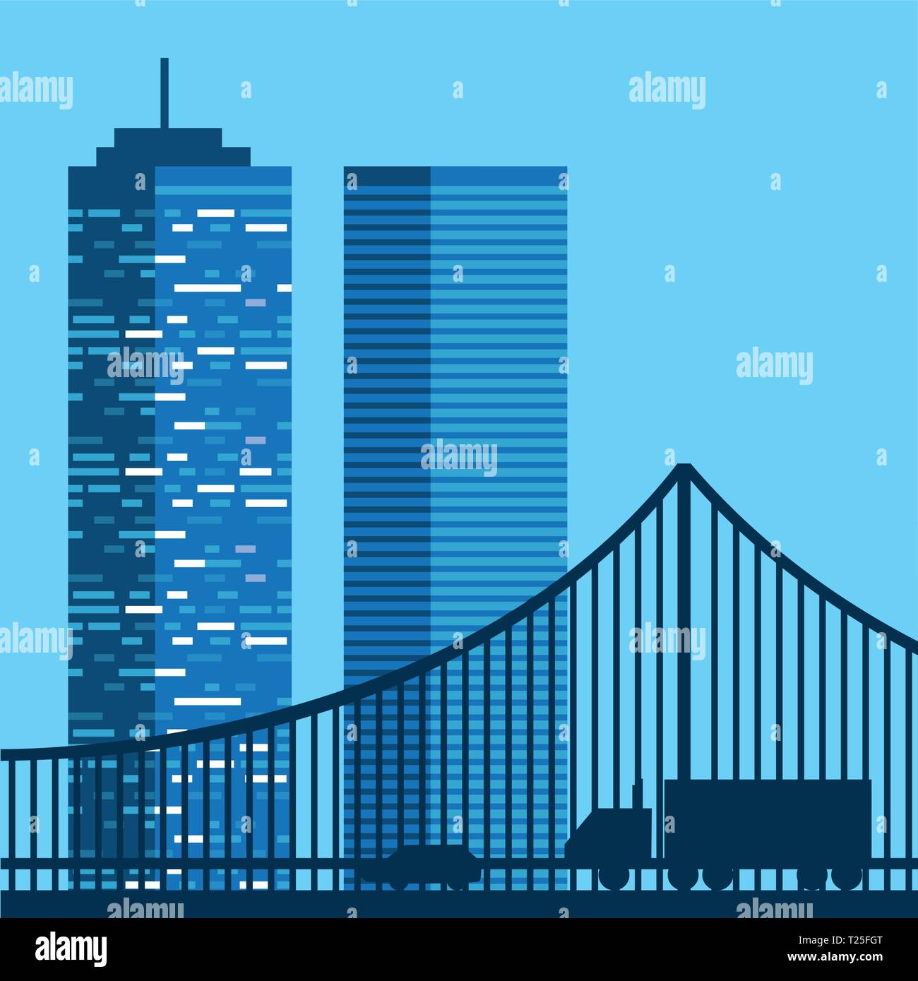 Hung bridge Stock Vector Images - Alamy