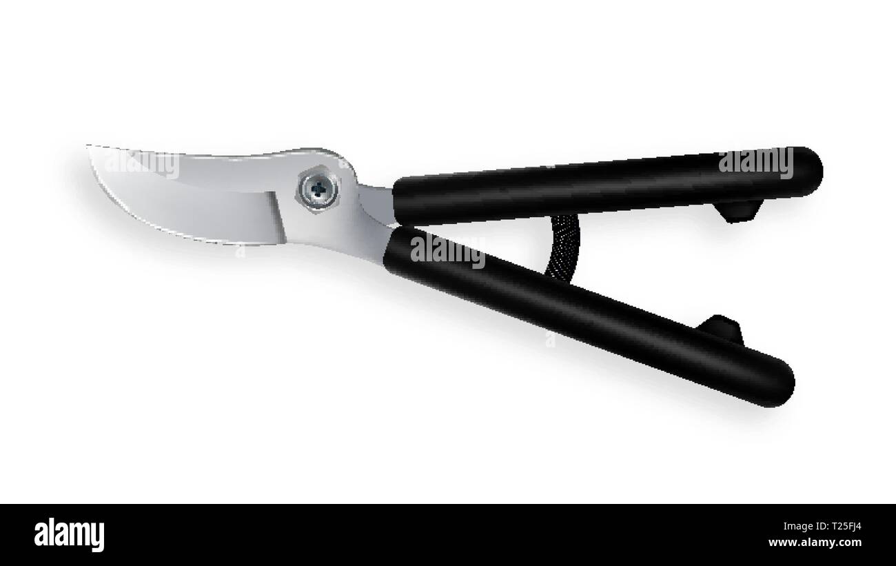 Scissor Vector. 3D Realistic Scissor Icon. Metal Craft Object. Cut Tool ...