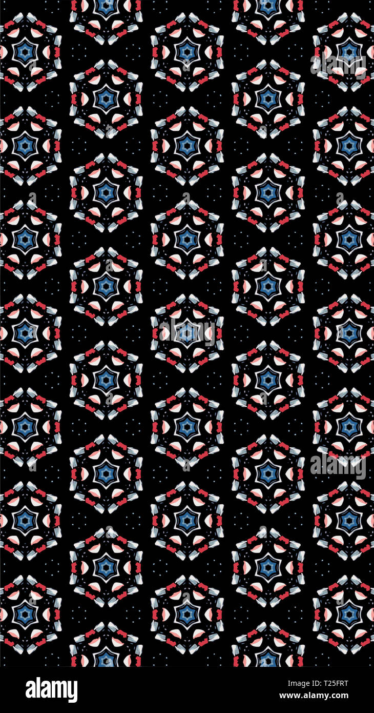 Ornate geometric pattern and abstract multicolored background Stock ...