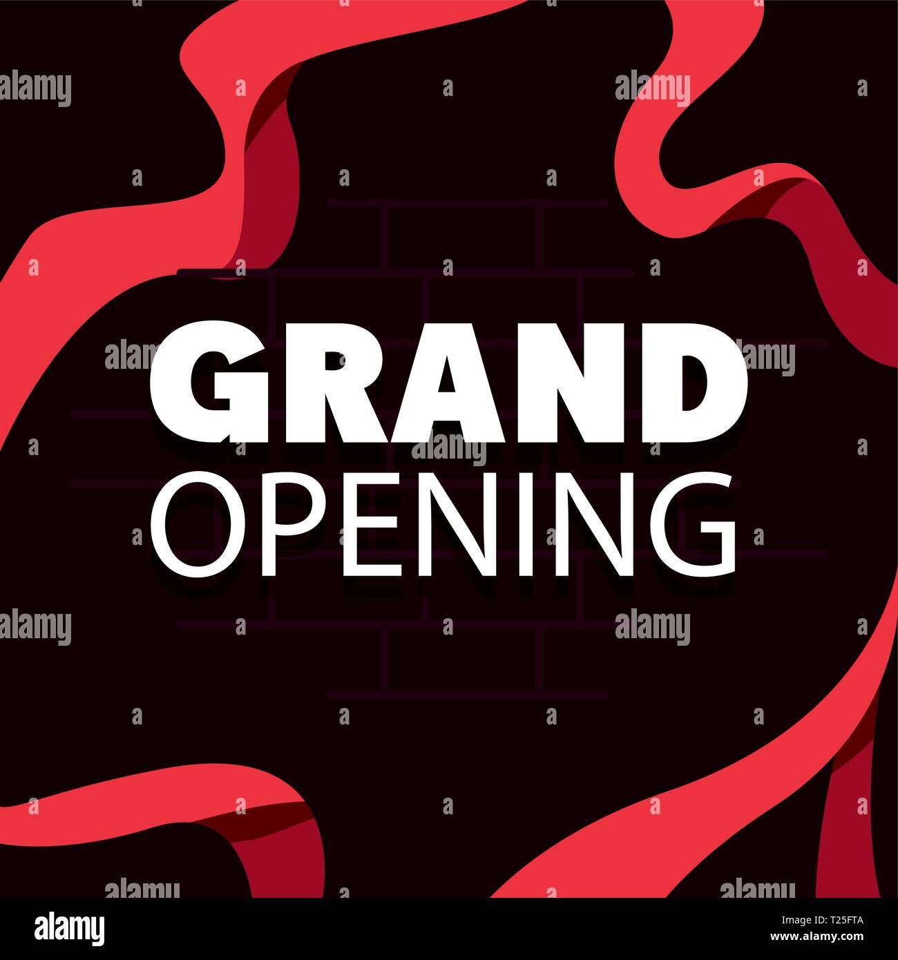 commercial grand opening advertising vector illustration design Stock ...