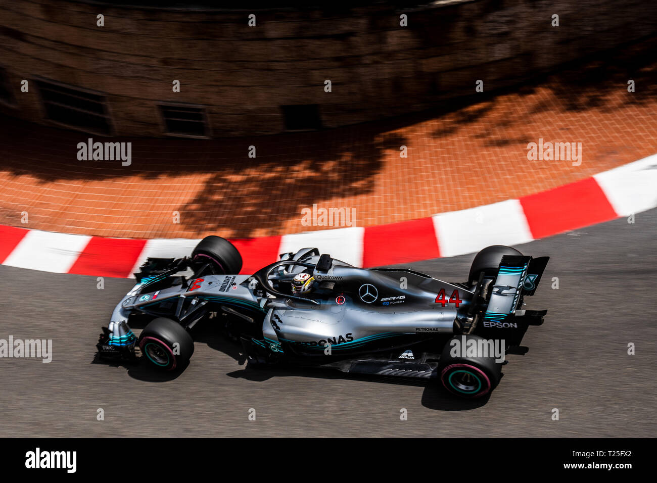 Monte Carlo/Monaco - 05/24/2018 - World champion #44 Lewis Hamilton ...
