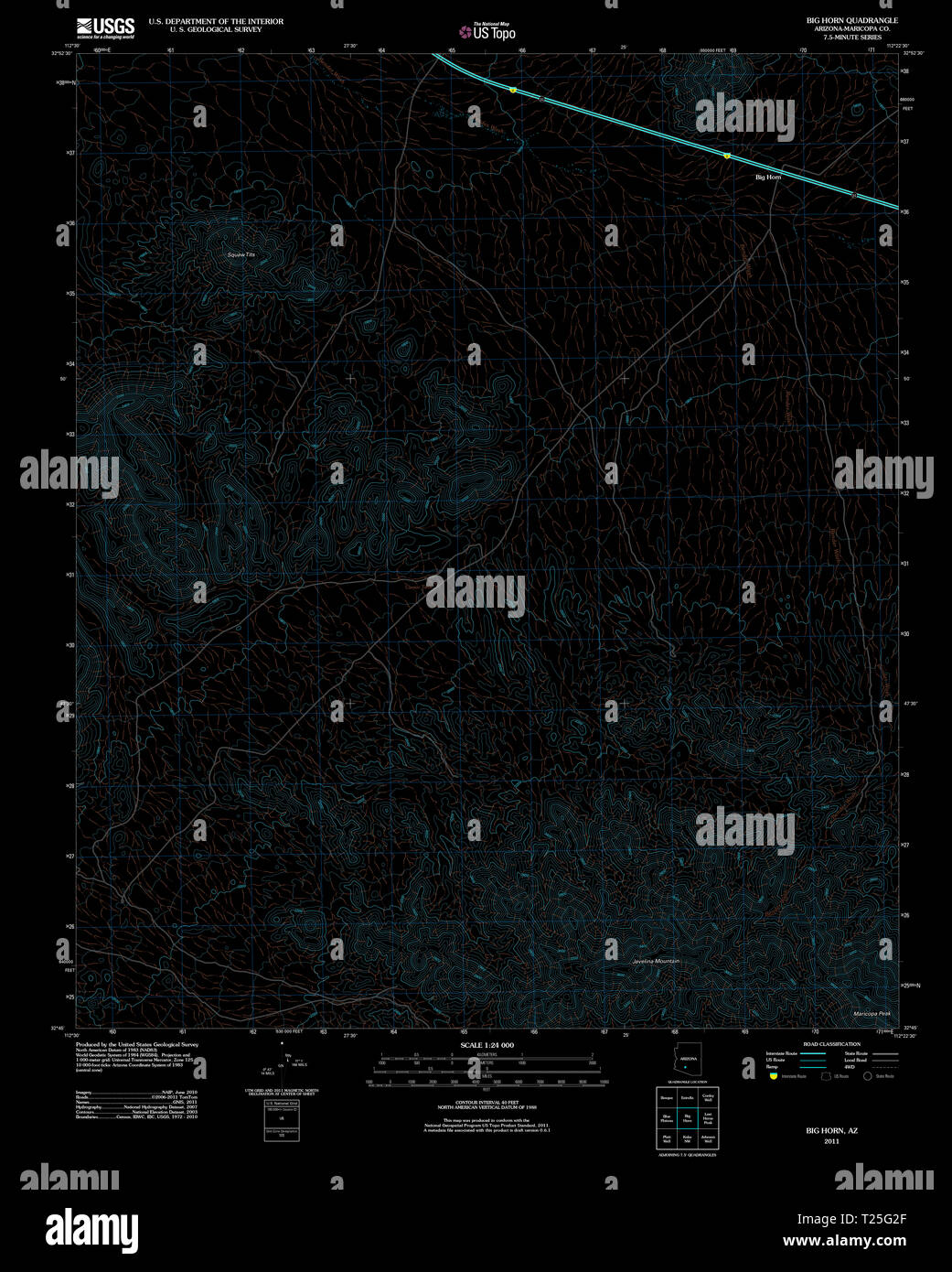 Map of big horn hi-res stock photography and images - Alamy