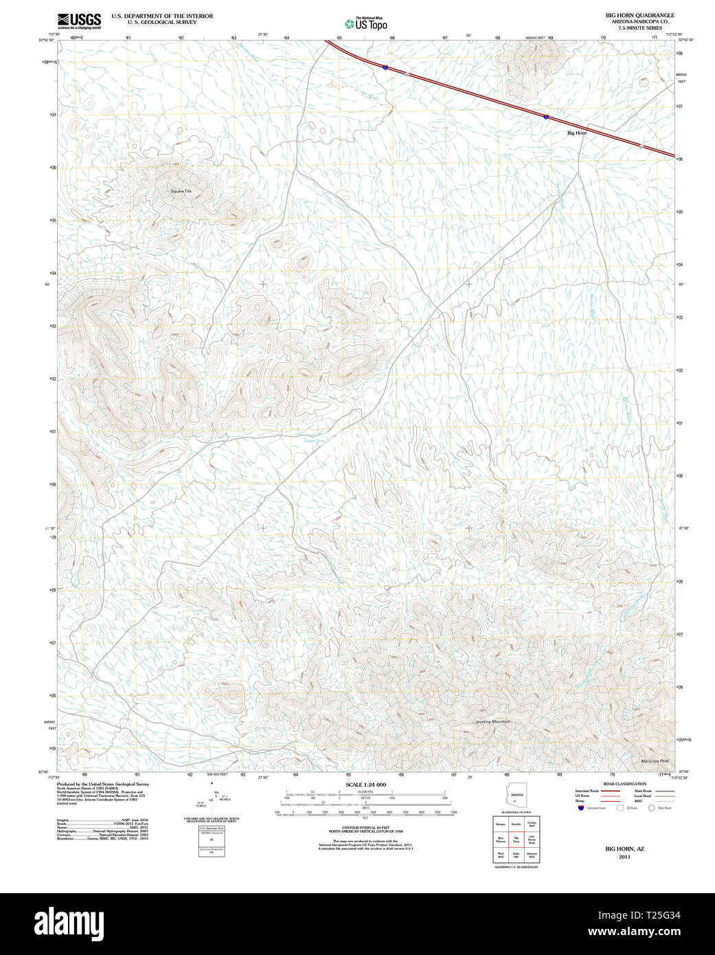 Map of big horn hi-res stock photography and images - Alamy