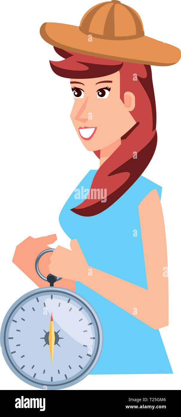 Female navigator Stock Vector Images - Alamy