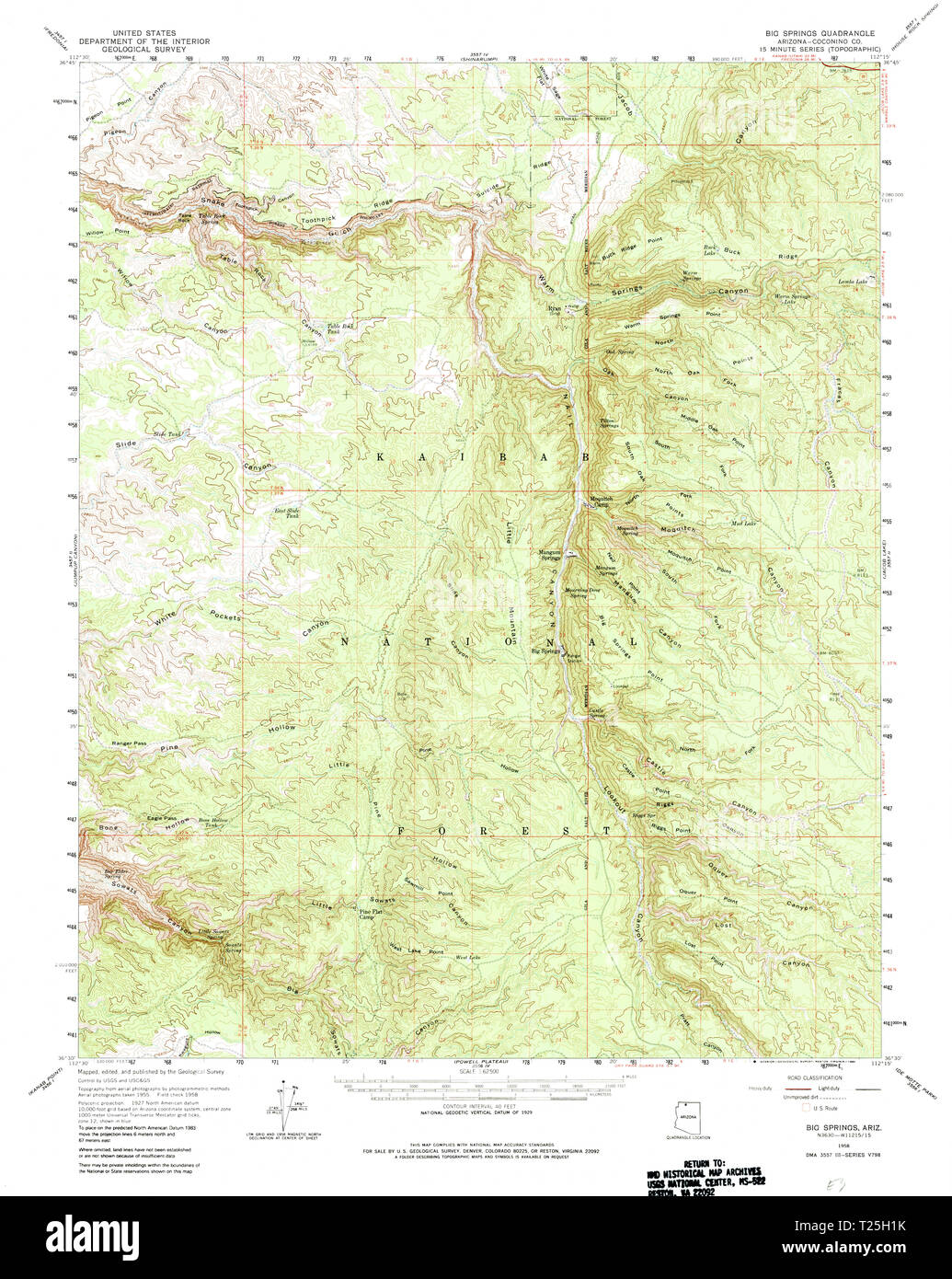 Map of big springs hi-res stock photography and images - Alamy