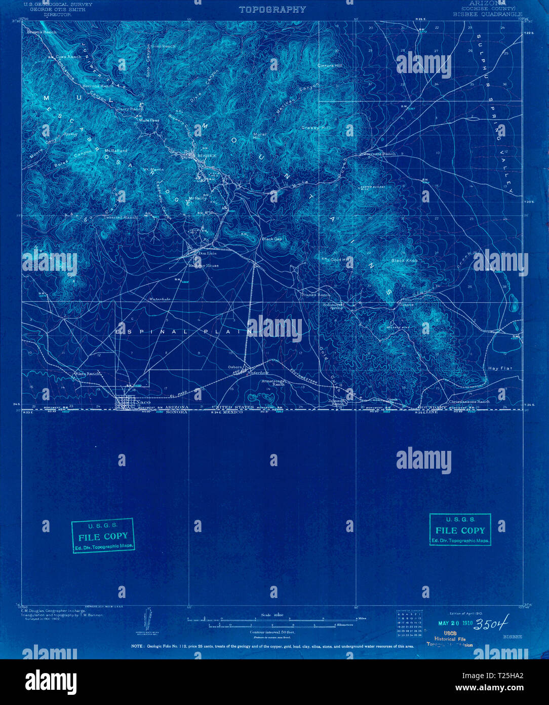 Map of bisbee hi-res stock photography and images - Alamy