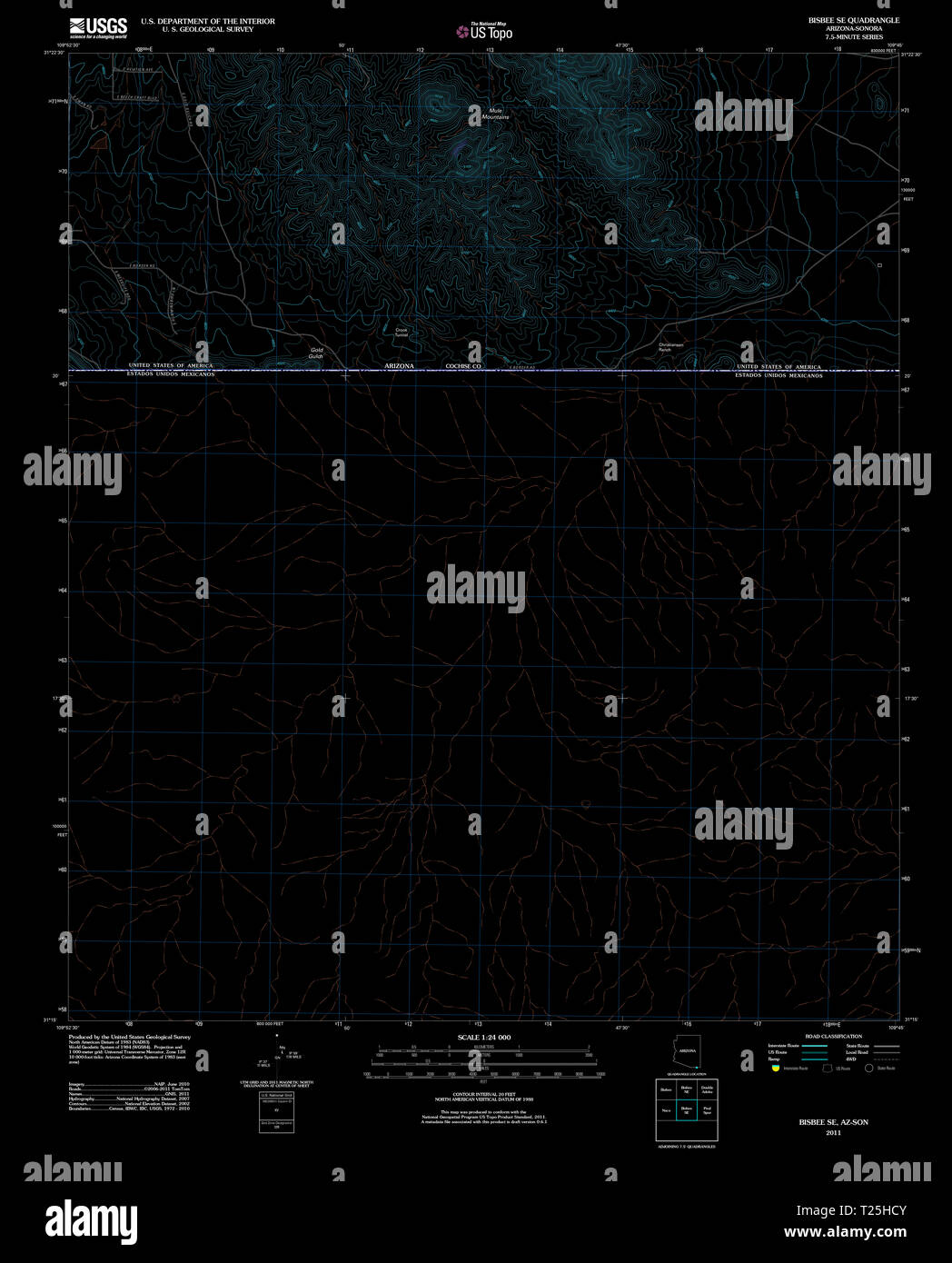 Map of bisbee hi-res stock photography and images - Alamy