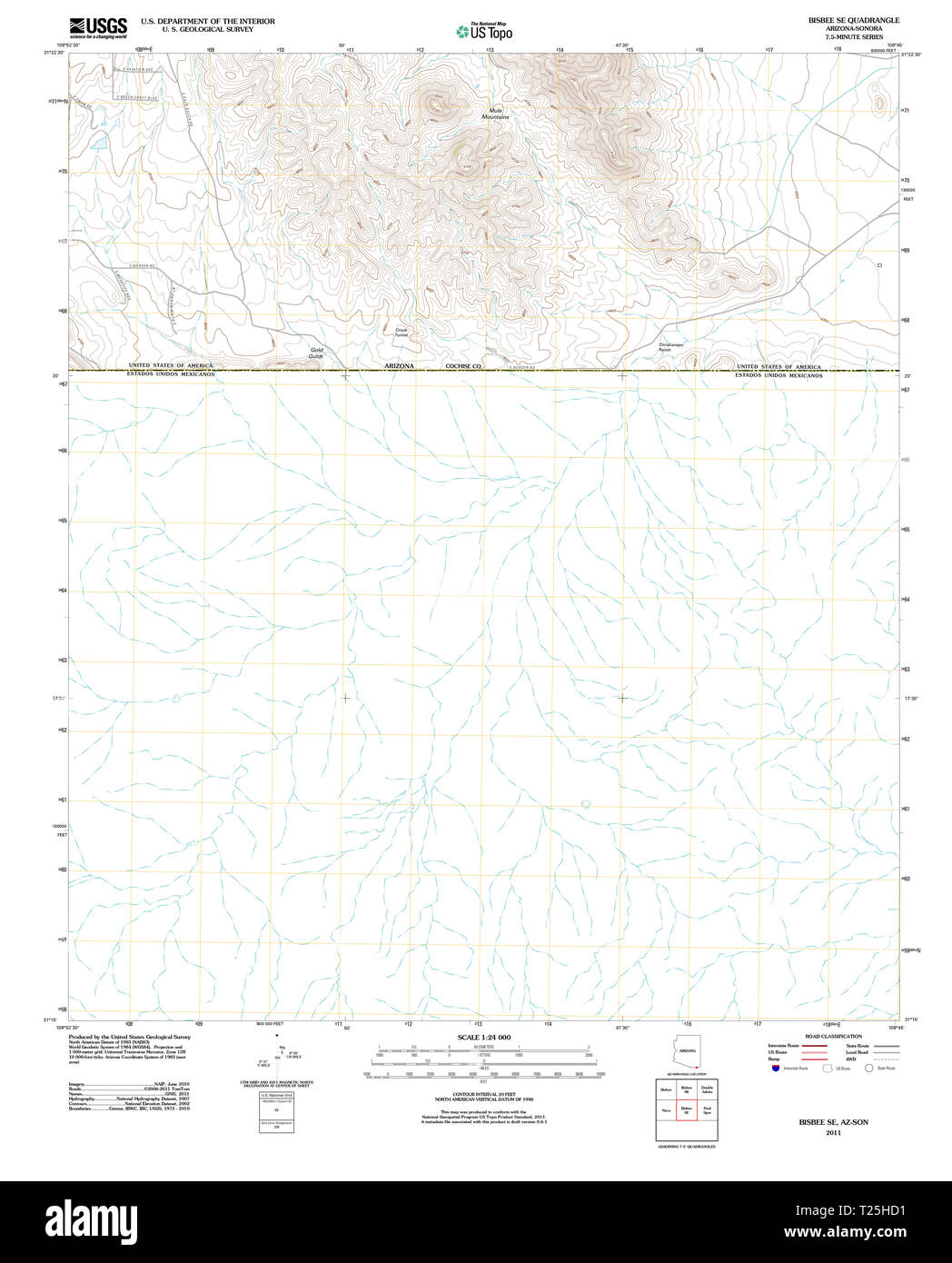 Map of bisbee hi-res stock photography and images - Alamy