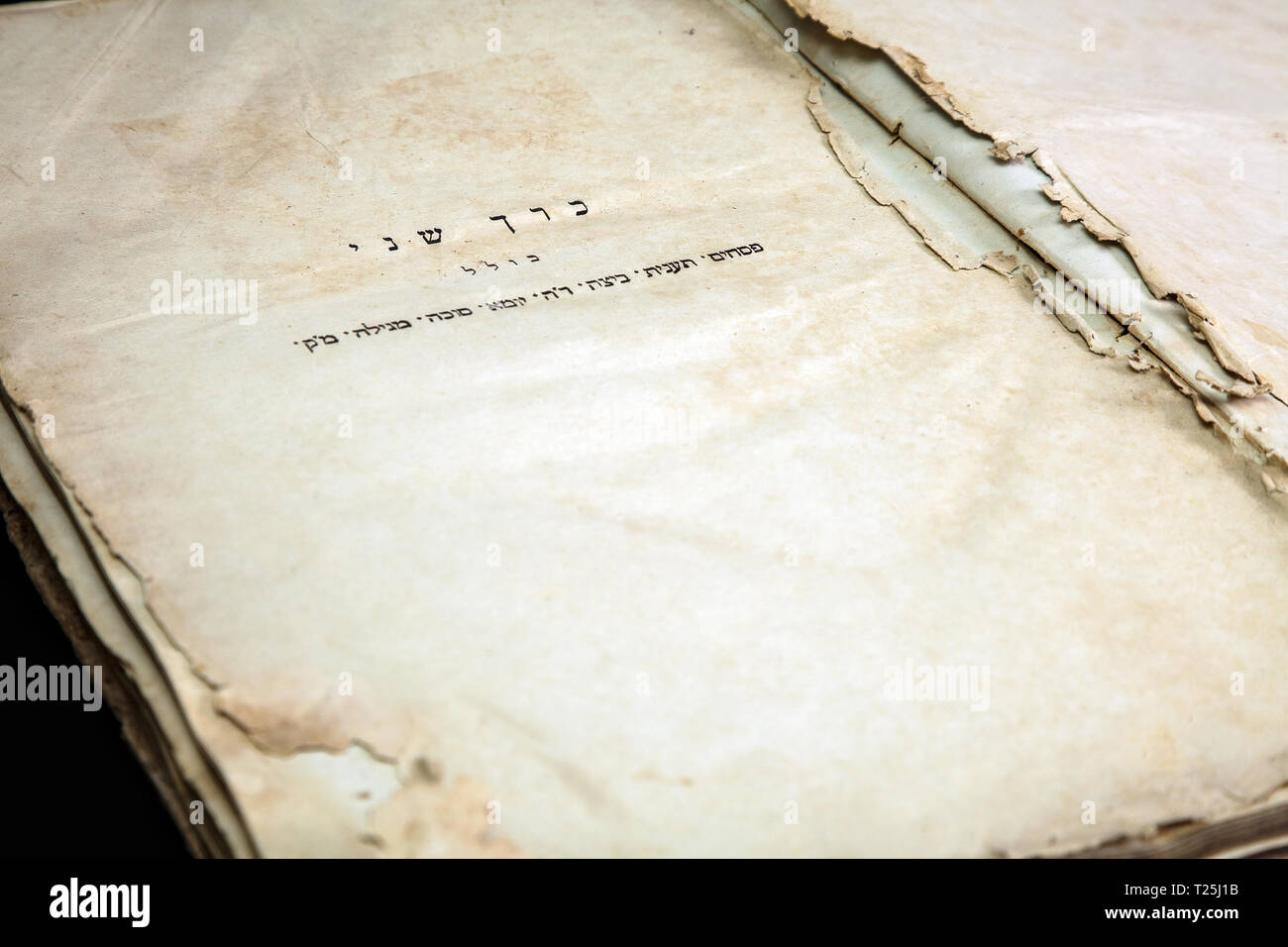 Old book cover, vintage texture, isolated on black background. Old ...