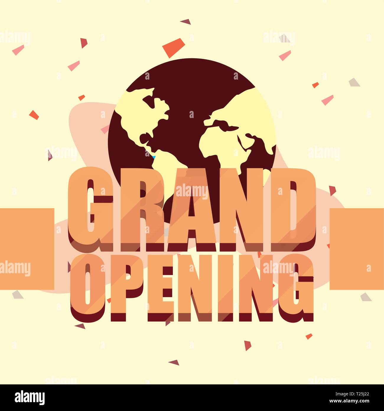 commercial grand opening advertising vector illustration design Stock ...