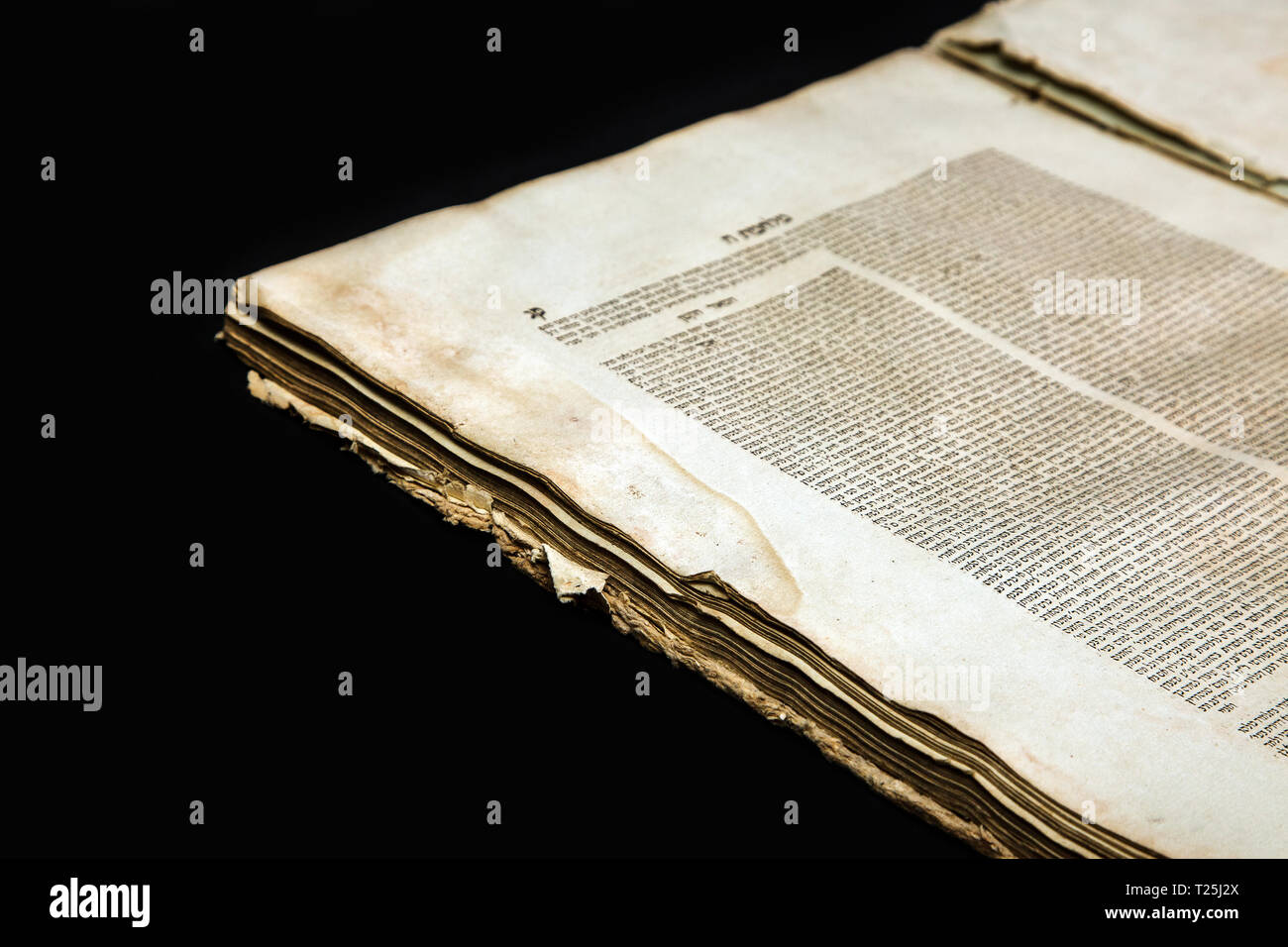 Old book cover, vintage texture, isolated on black background. Old ...