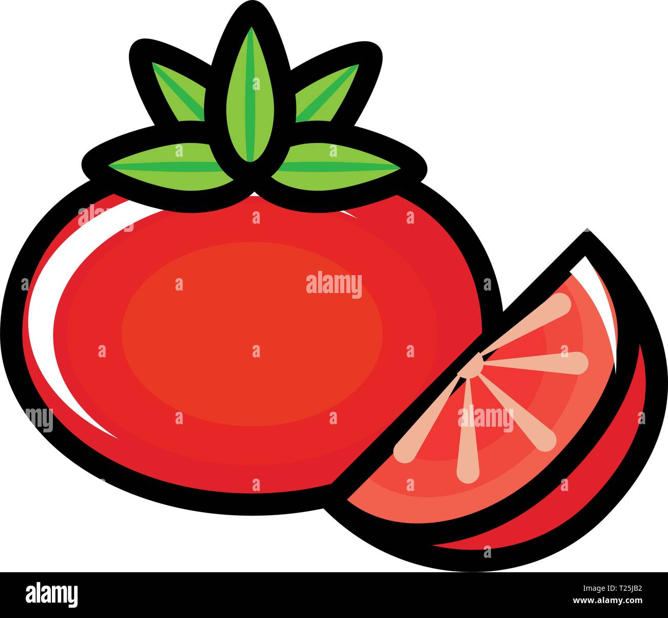 fresh tomato vegetable icon vector illustration design Stock Vector ...