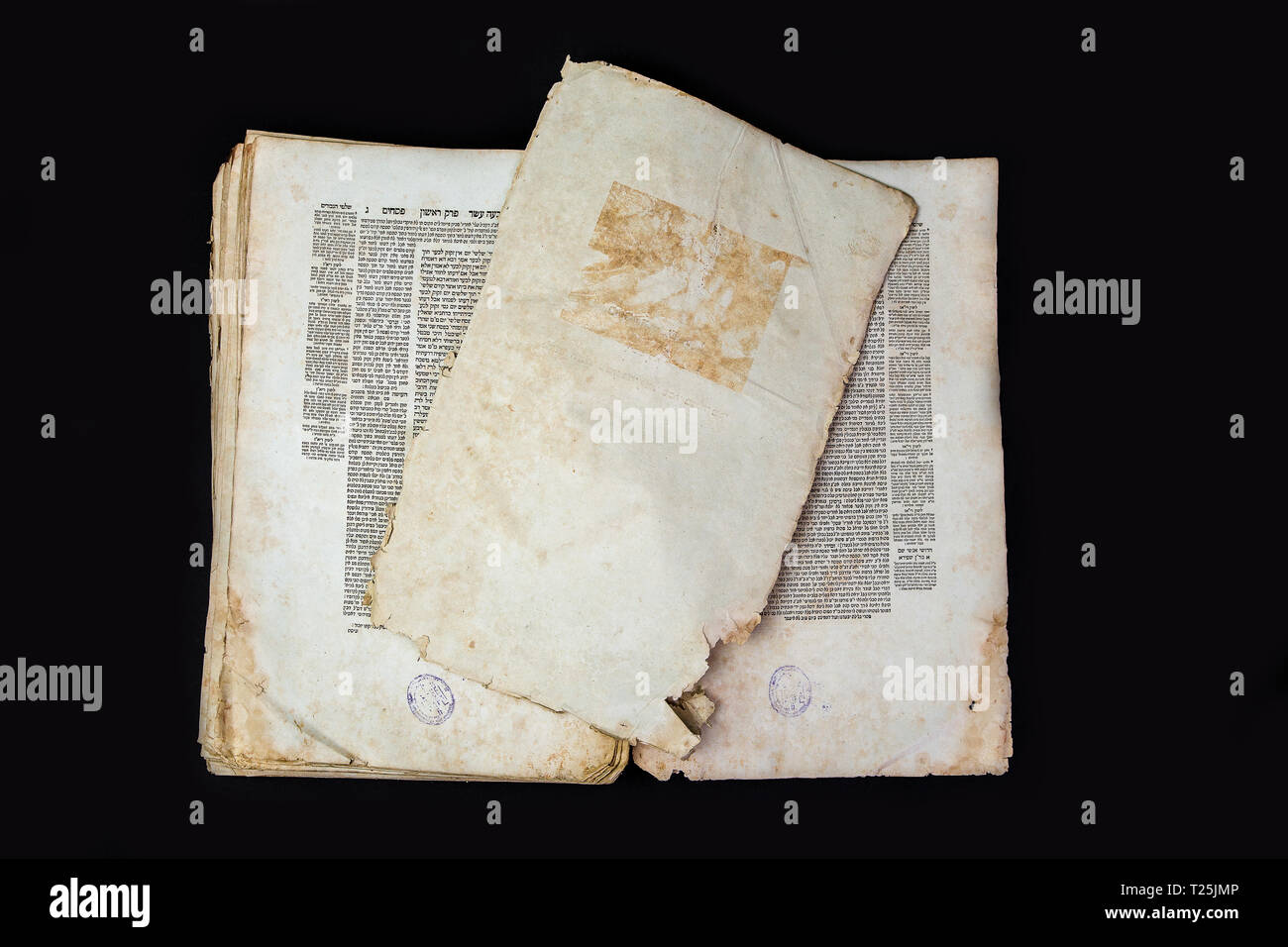 Old book cover, vintage texture, isolated on black background. Old ...