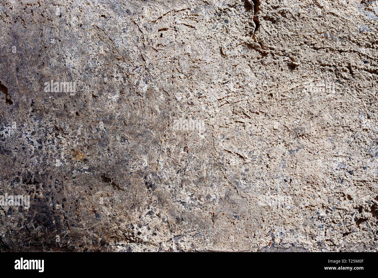 Interesting close up structures of cement and sand stone walls in high ...
