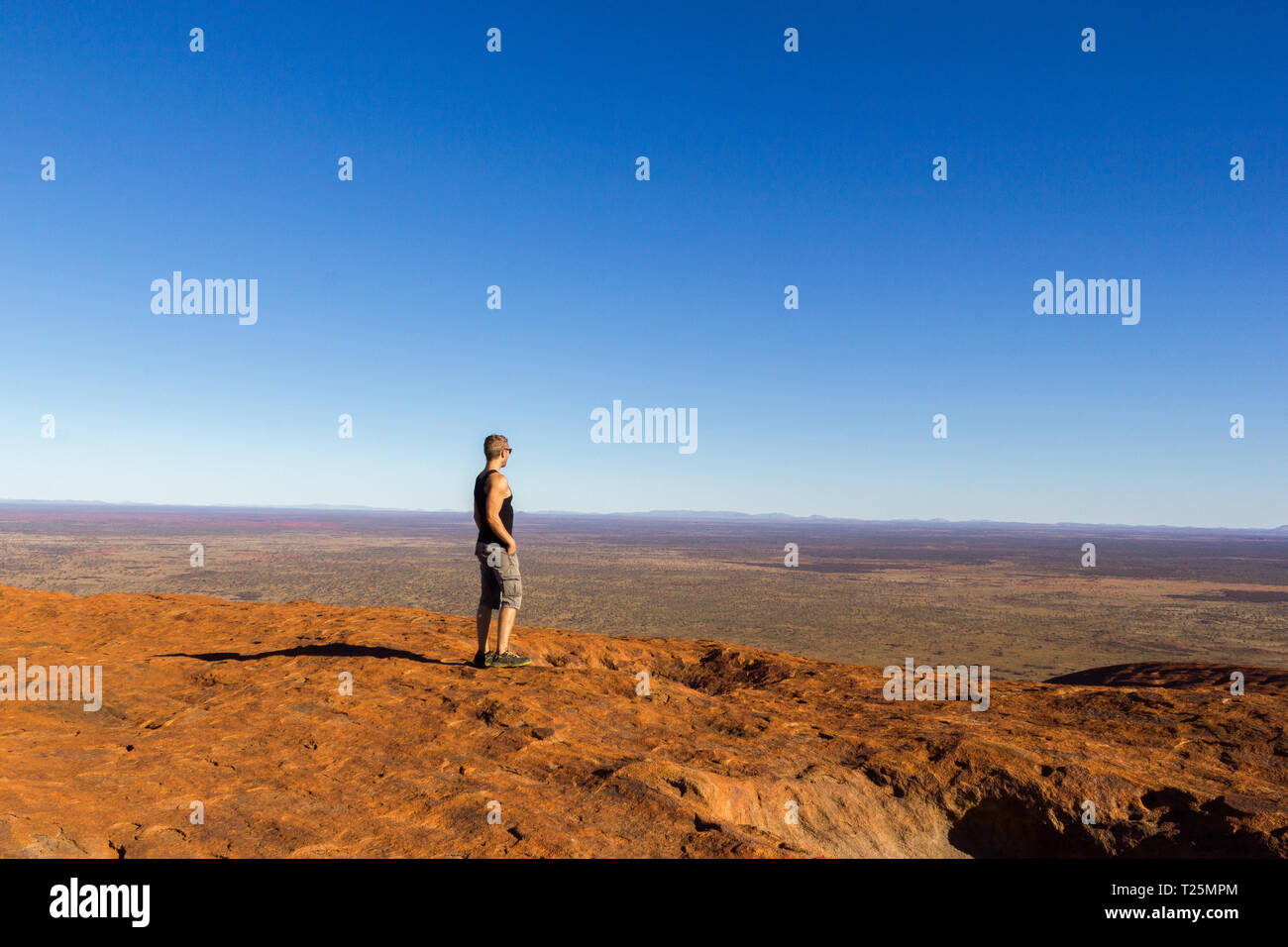 Sunrise at Uluru, ayers Rock, the Red Center of Australia Stock Photo ...
