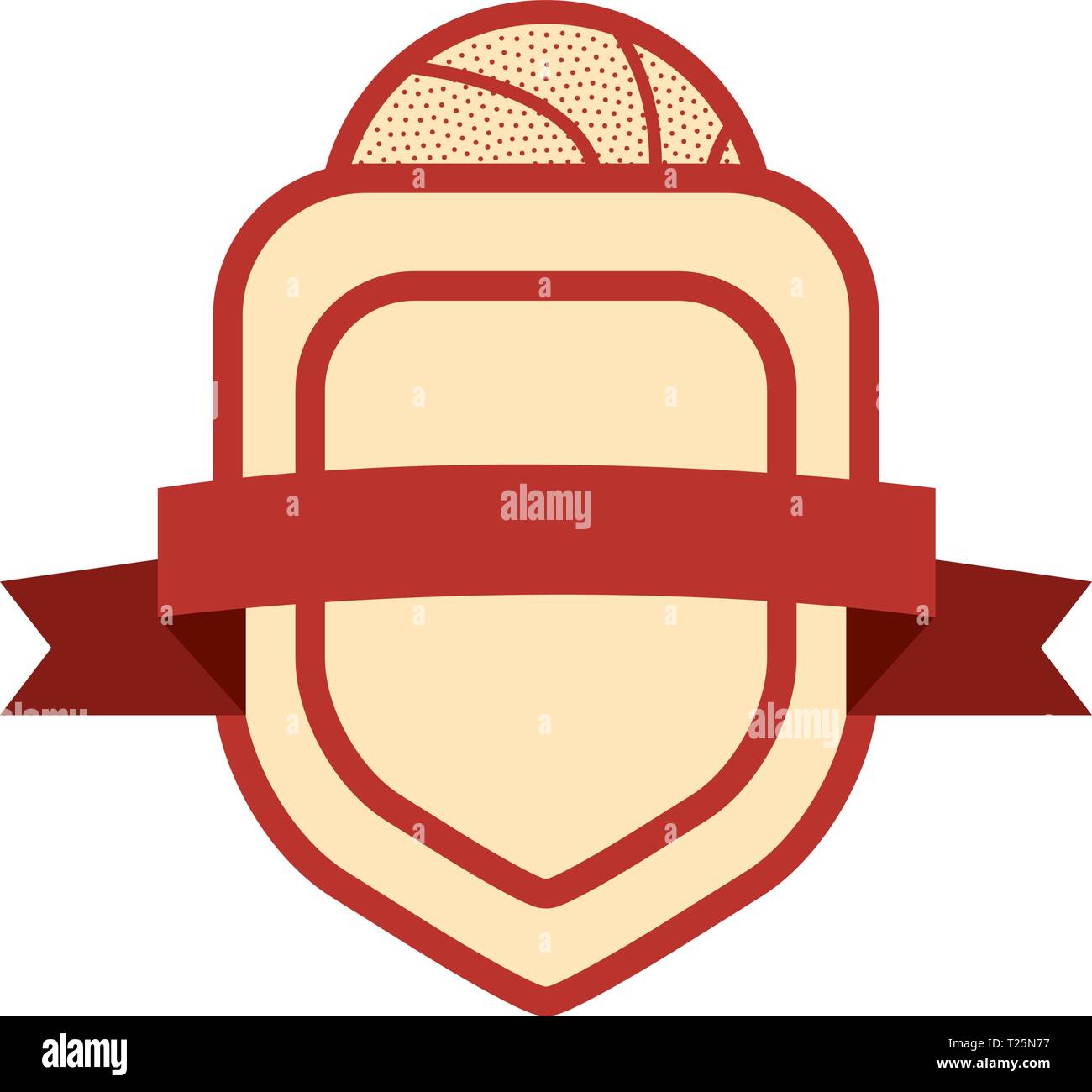 basketball sport ball emblem badge background vector illustration Stock ...