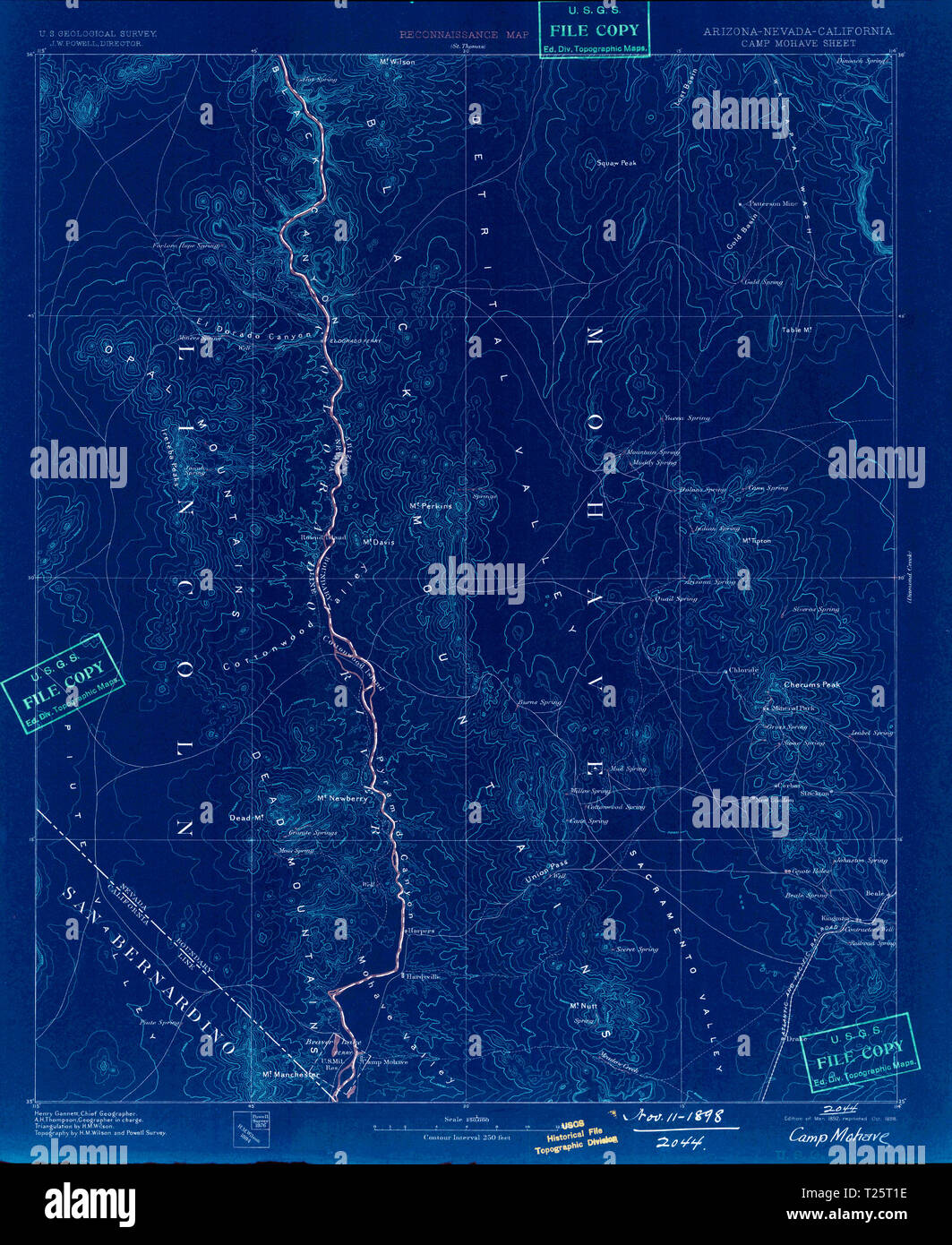 Mohave map hi-res stock photography and images - Alamy