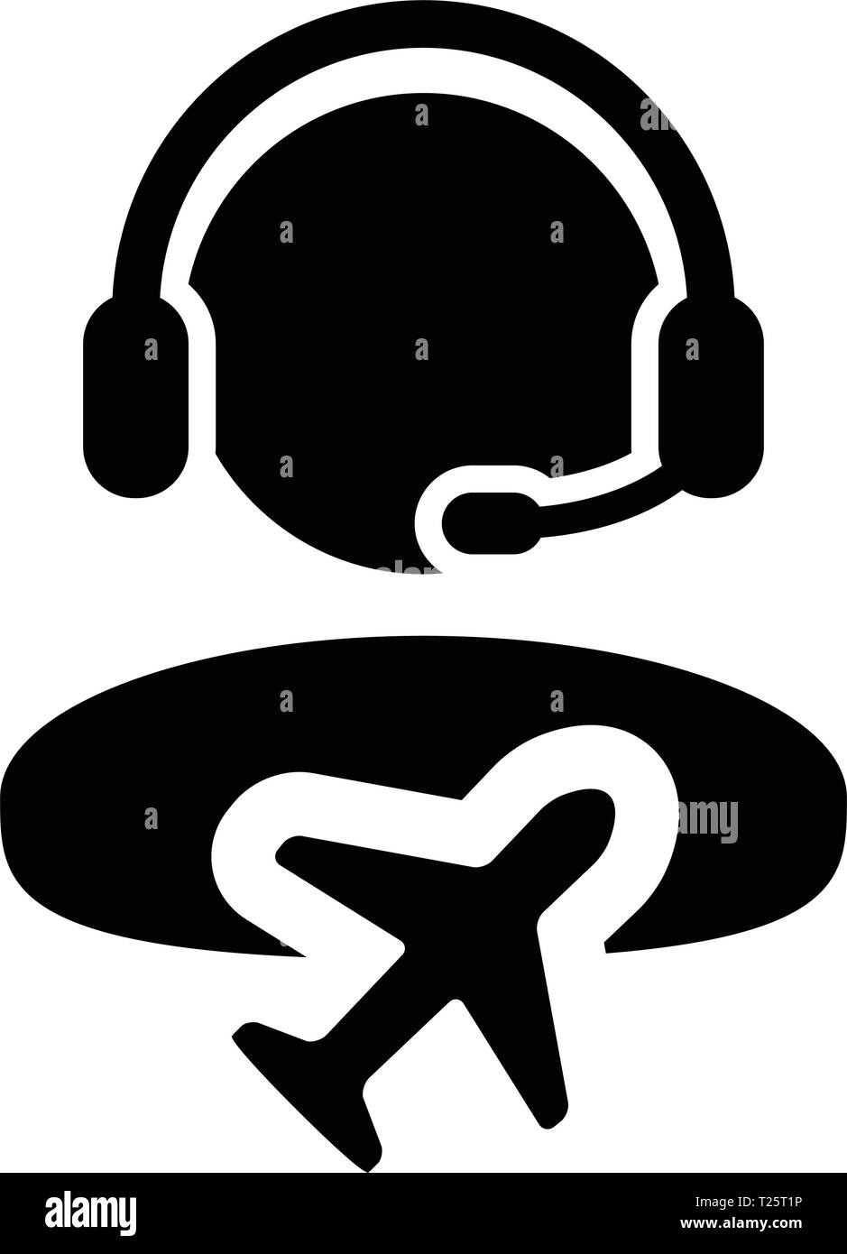 Flight Customer service icon vector male person profile symbol for ...