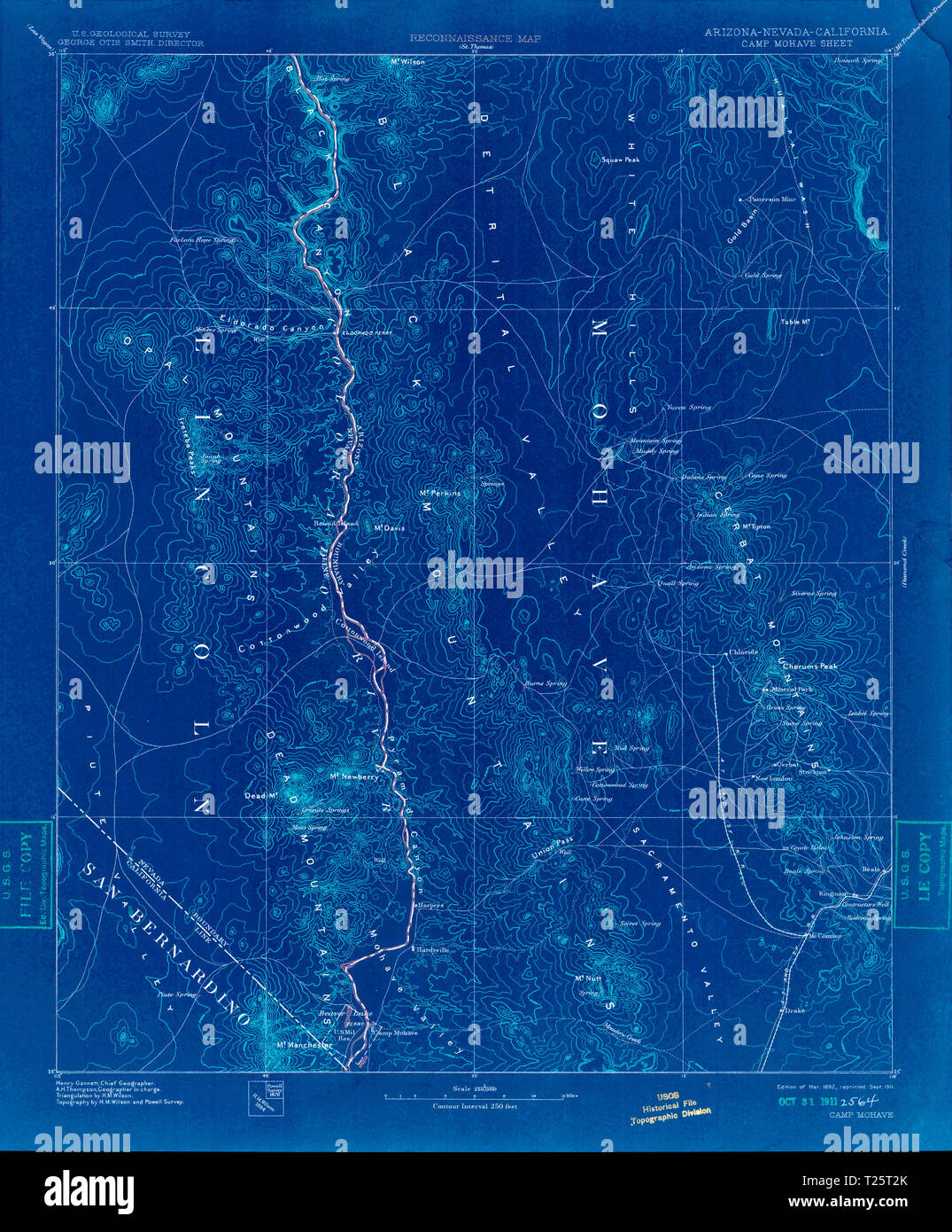 Mohave map hi-res stock photography and images - Alamy