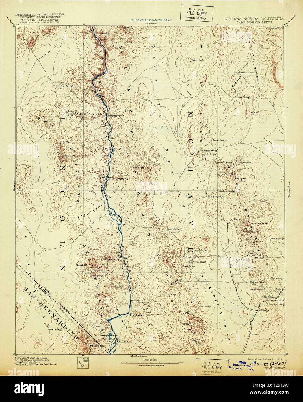 Mohave map hi-res stock photography and images - Alamy