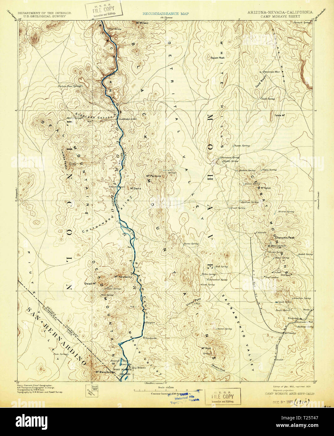 Mohave map hi-res stock photography and images - Alamy