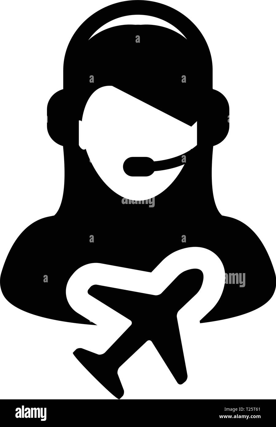 Ticket Customer service icon vector male person profile symbol for ...