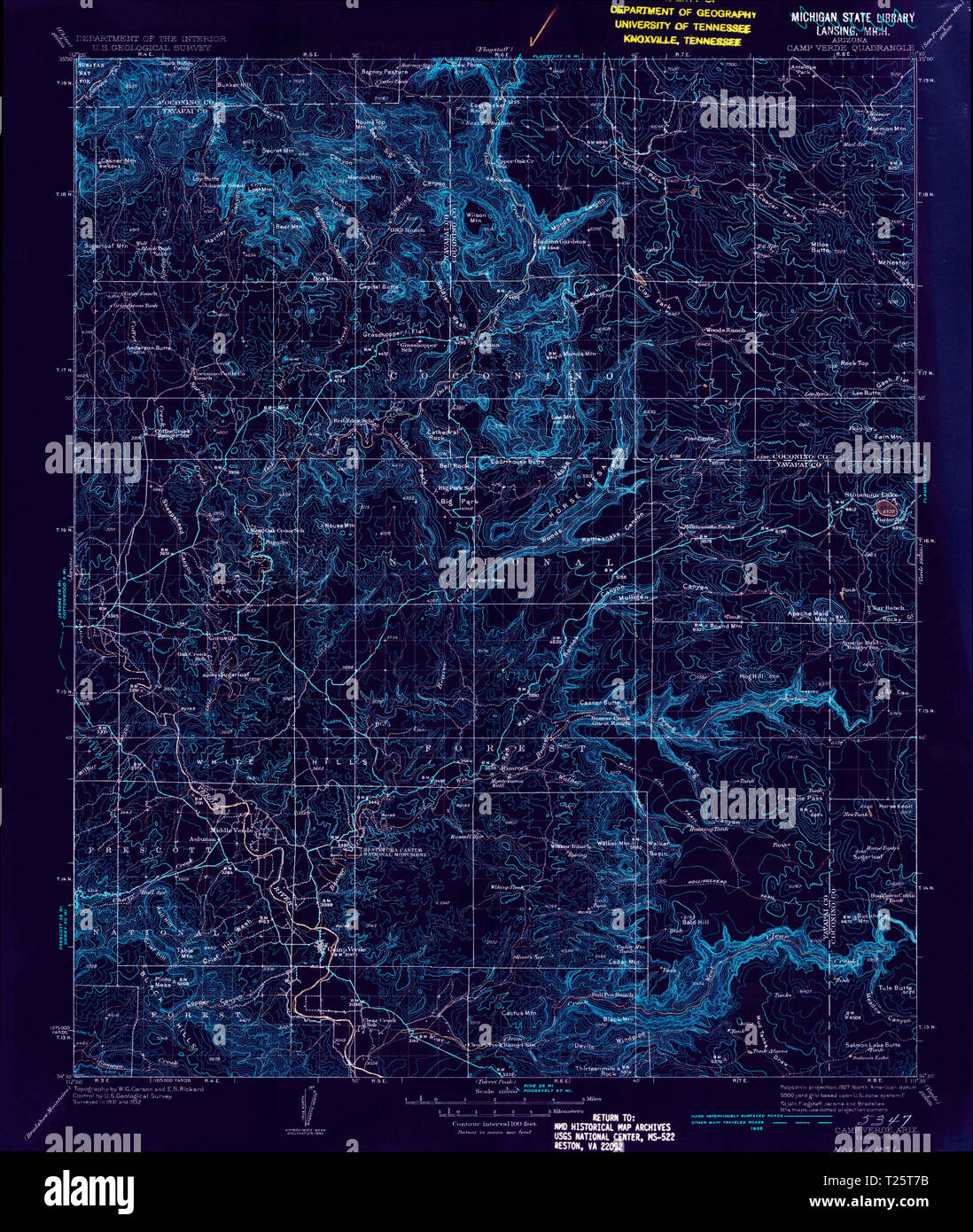 Map of camp verde hi-res stock photography and images - Alamy