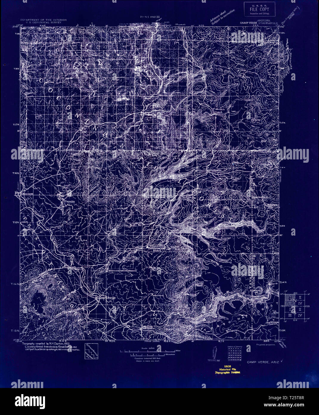 Map of camp verde hi-res stock photography and images - Alamy
