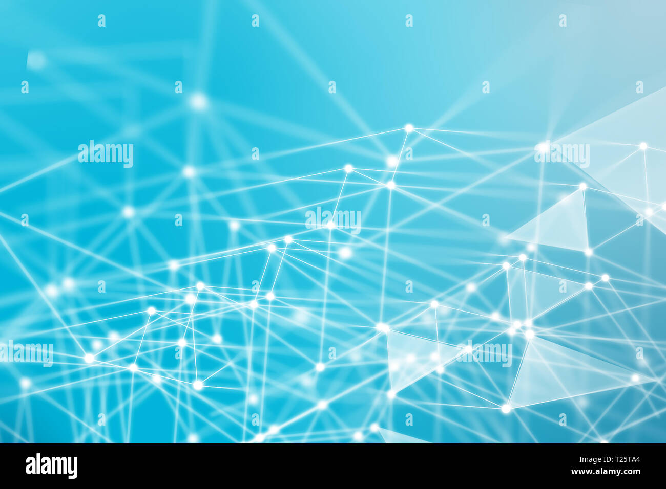 abstract network concept illustration - technology background Stock ...