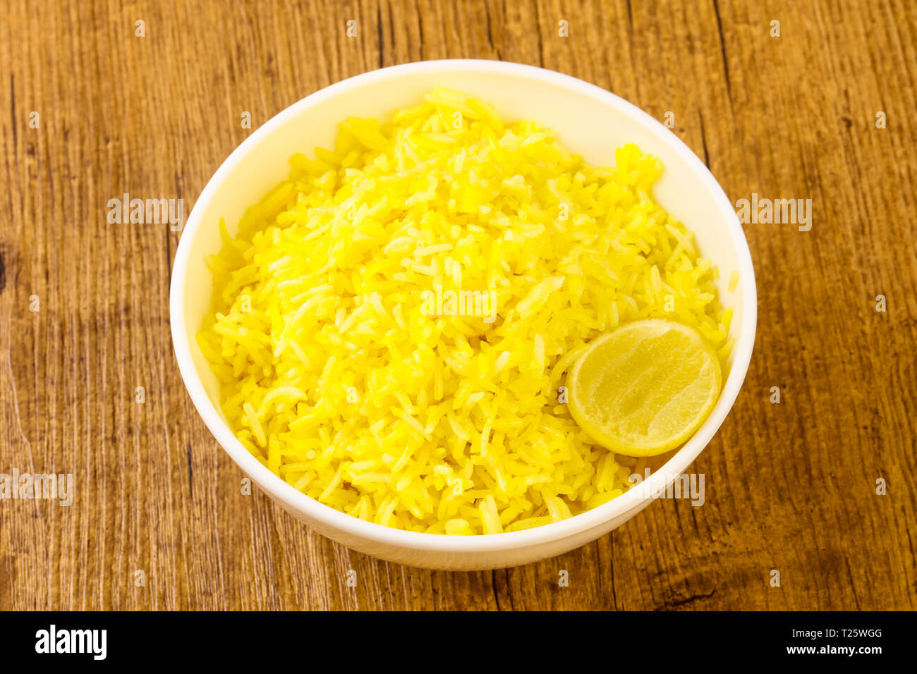 Indian traditional cuisine - Yellow Rice with Lime Stock Photo - Alamy