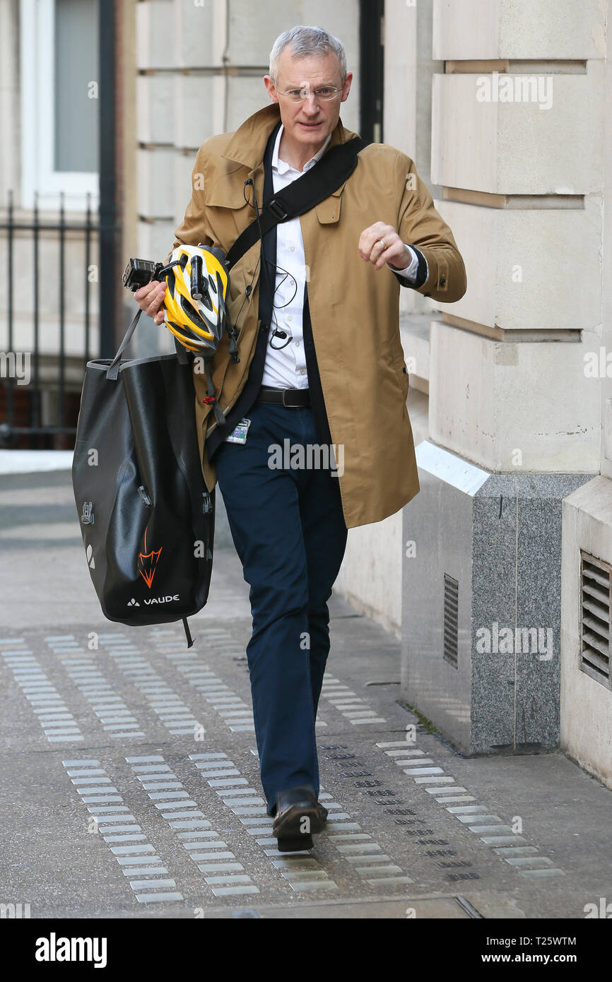 Jeremy Vine arriving at BBC Radio Two Studios for his show - London ...