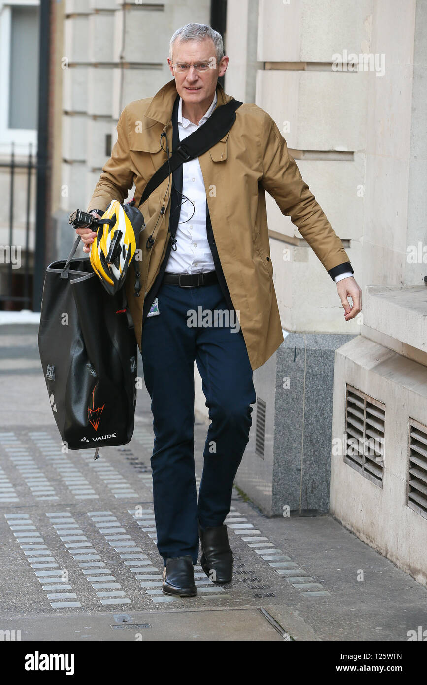 Jeremy Vine arriving at BBC Radio Two Studios for his show - London ...
