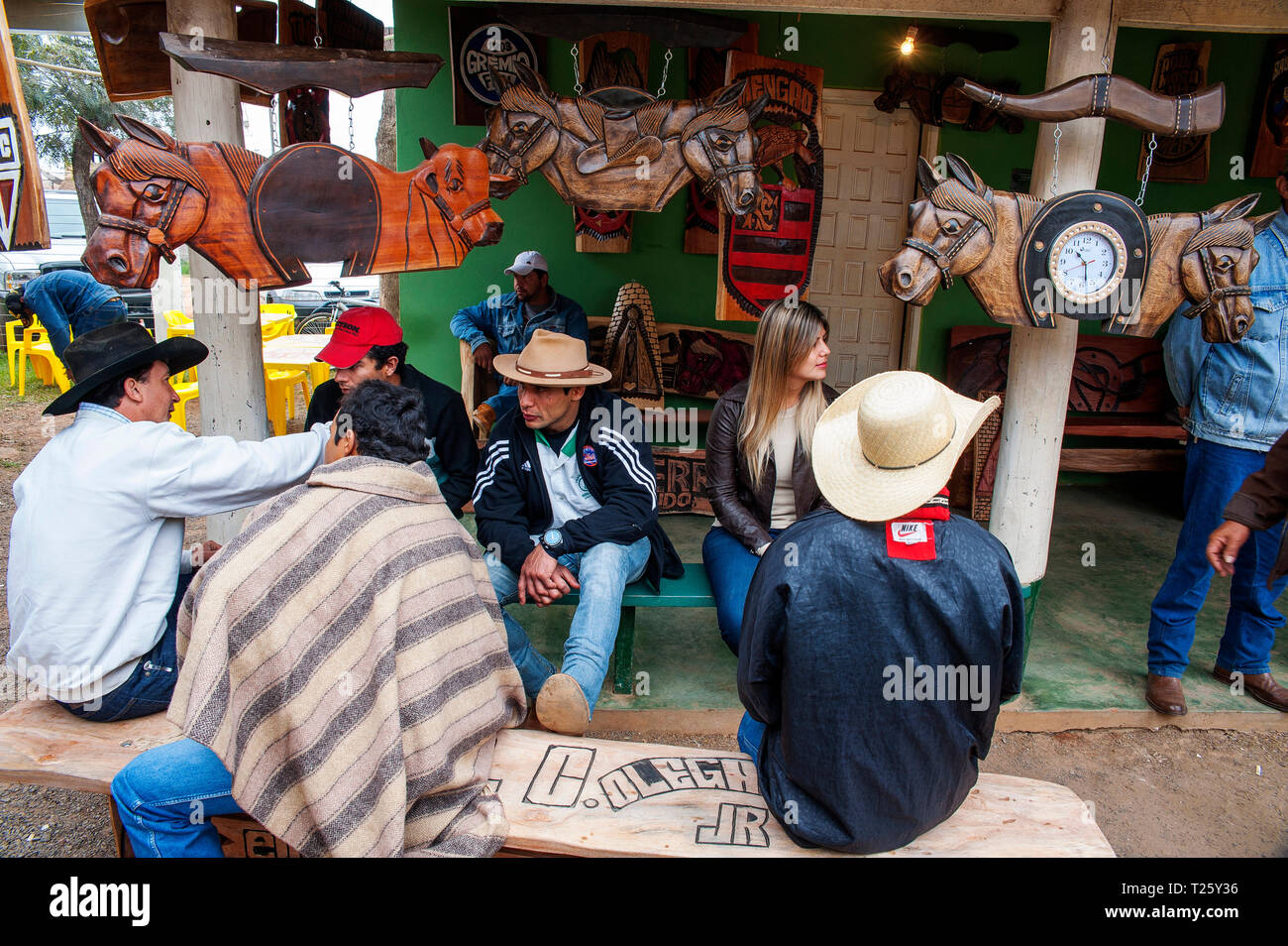 Rodeo is a popular pastime in Mato Grosso do Sul, Bonito town, Brazil ...