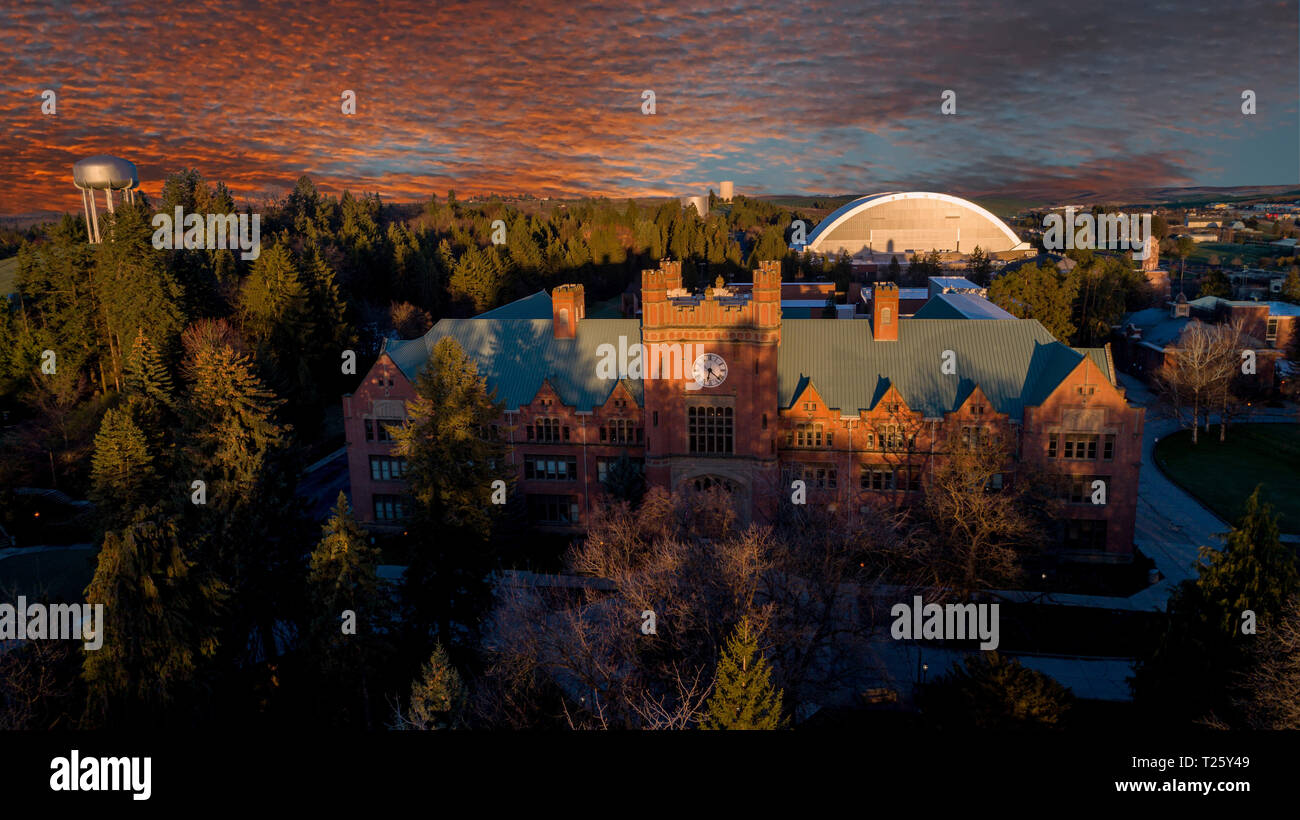 Part of a university campus in the morning light Stock Photo - Alamy