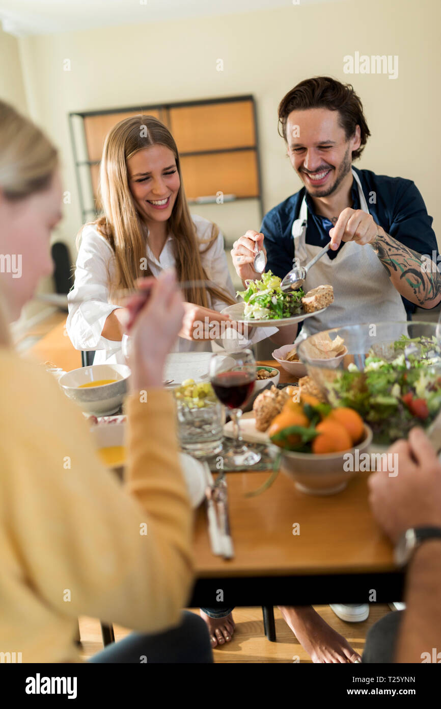 Having eating lunch hi-res stock photography and images - Alamy
