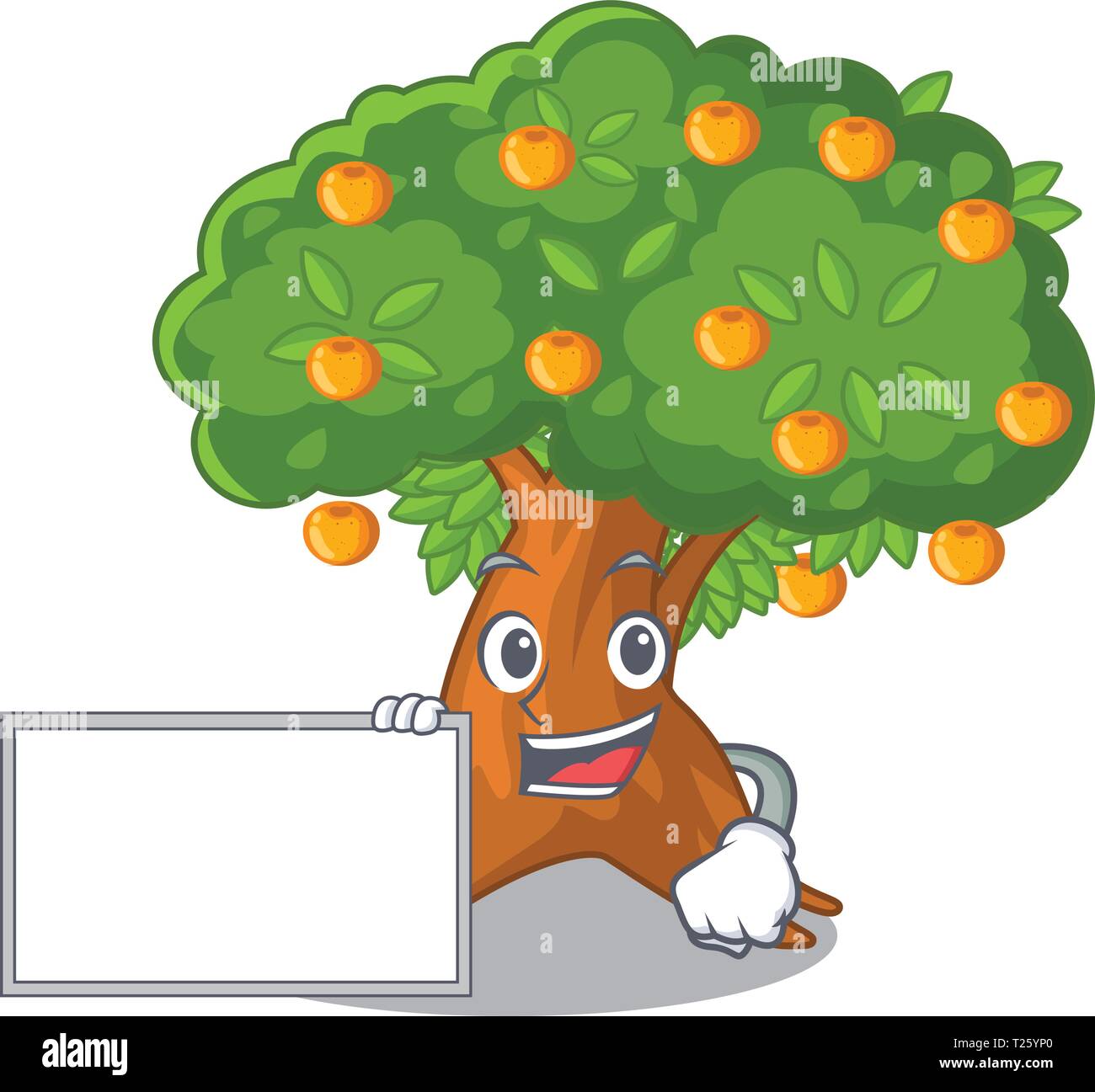 Sunny orchard Stock Vector Images - Alamy