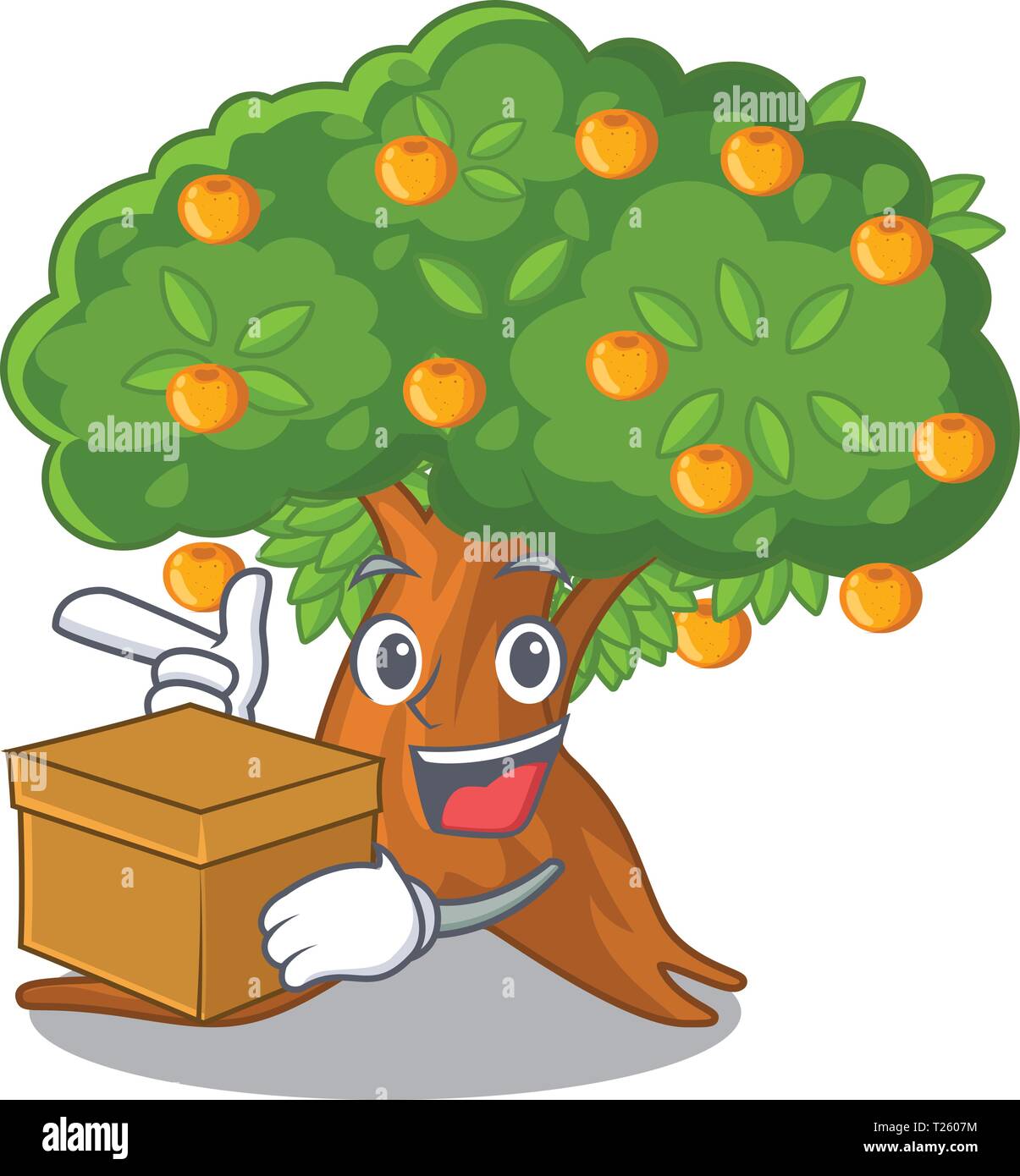 Oranges in cardboard Stock Vector Images - Alamy