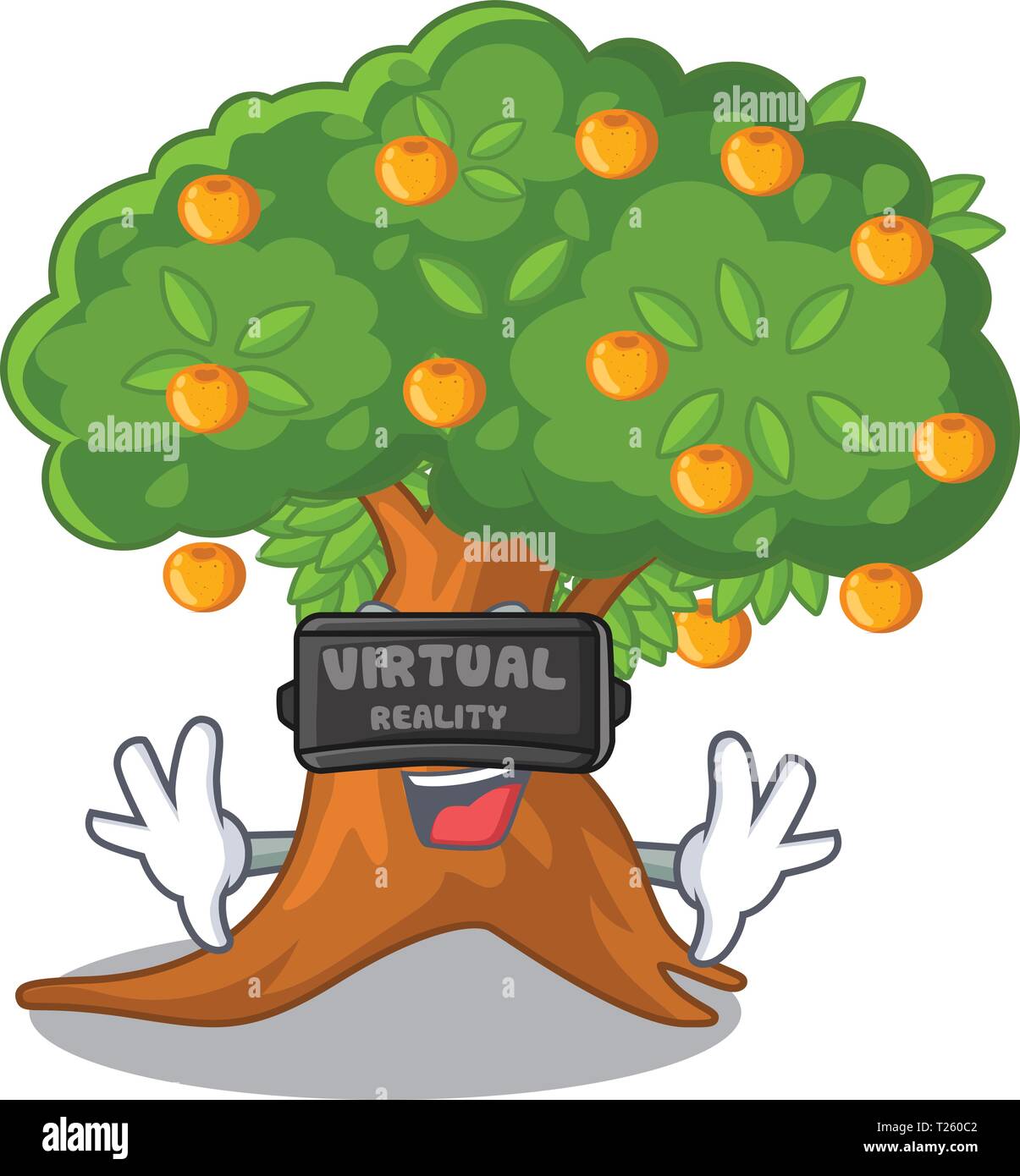 Orange tree fruit new Stock Vector Images - Alamy