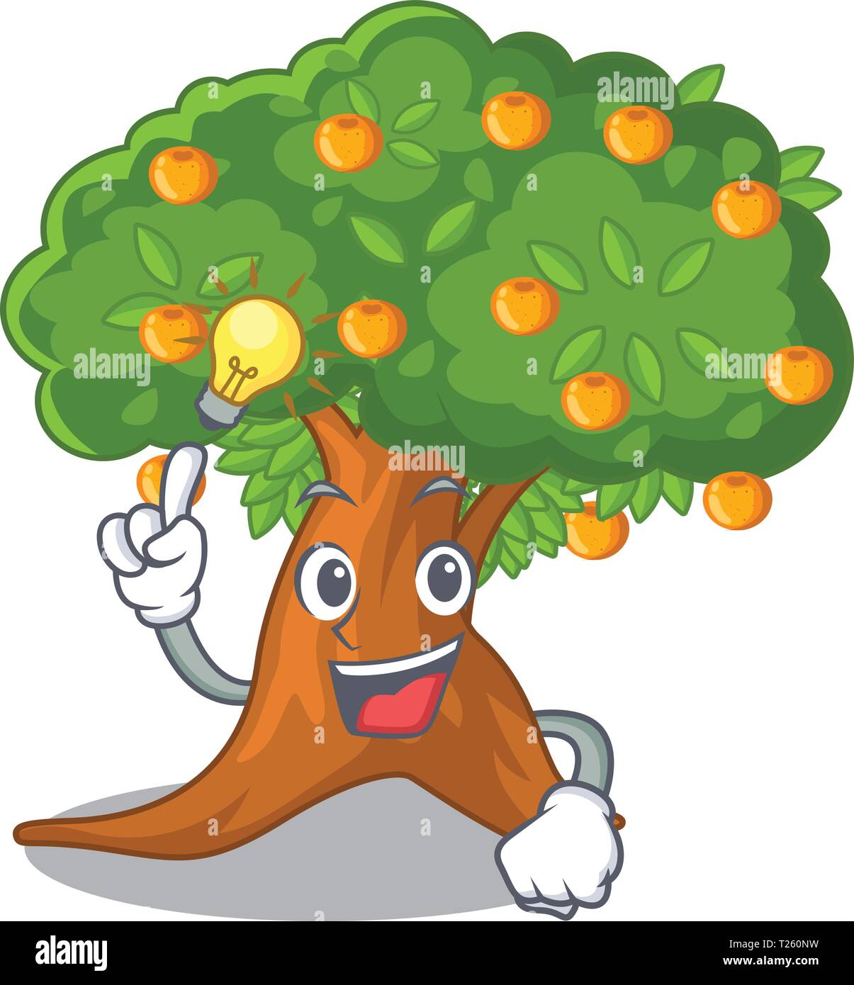 Hanging orange tree citrus fruit Stock Vector Images - Alamy