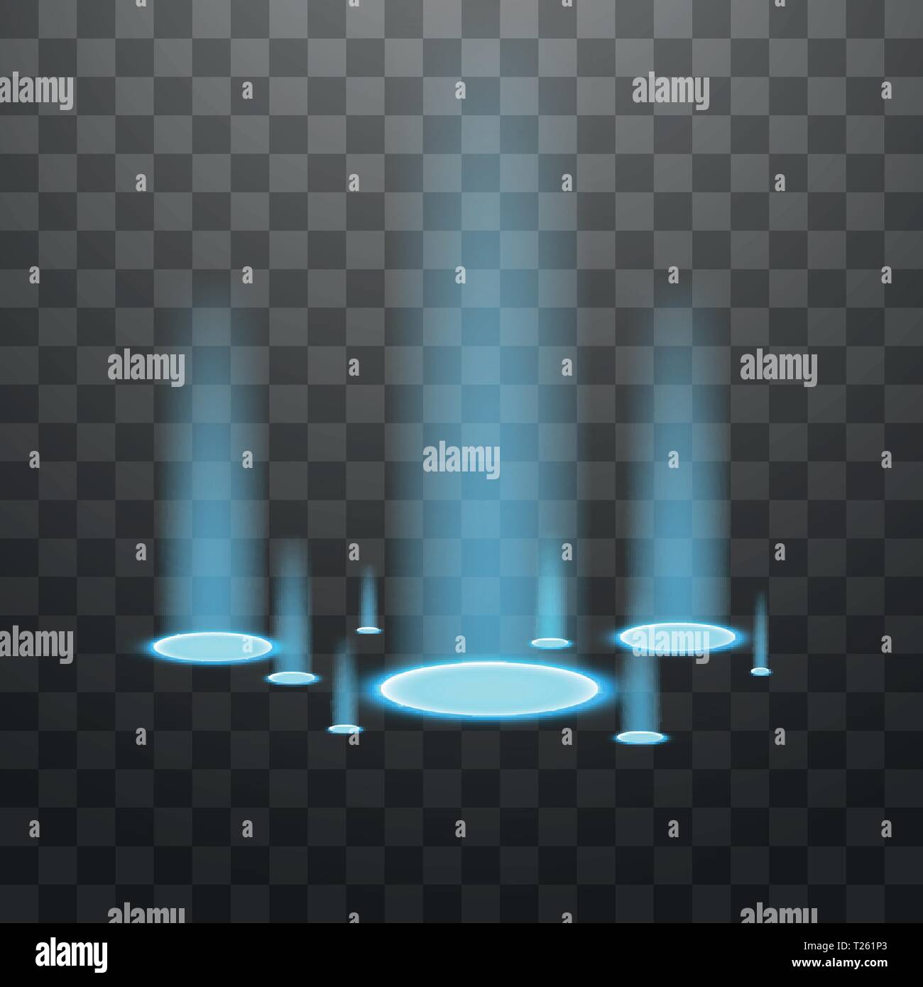 Beam projector on black background Stock Vector Images - Alamy