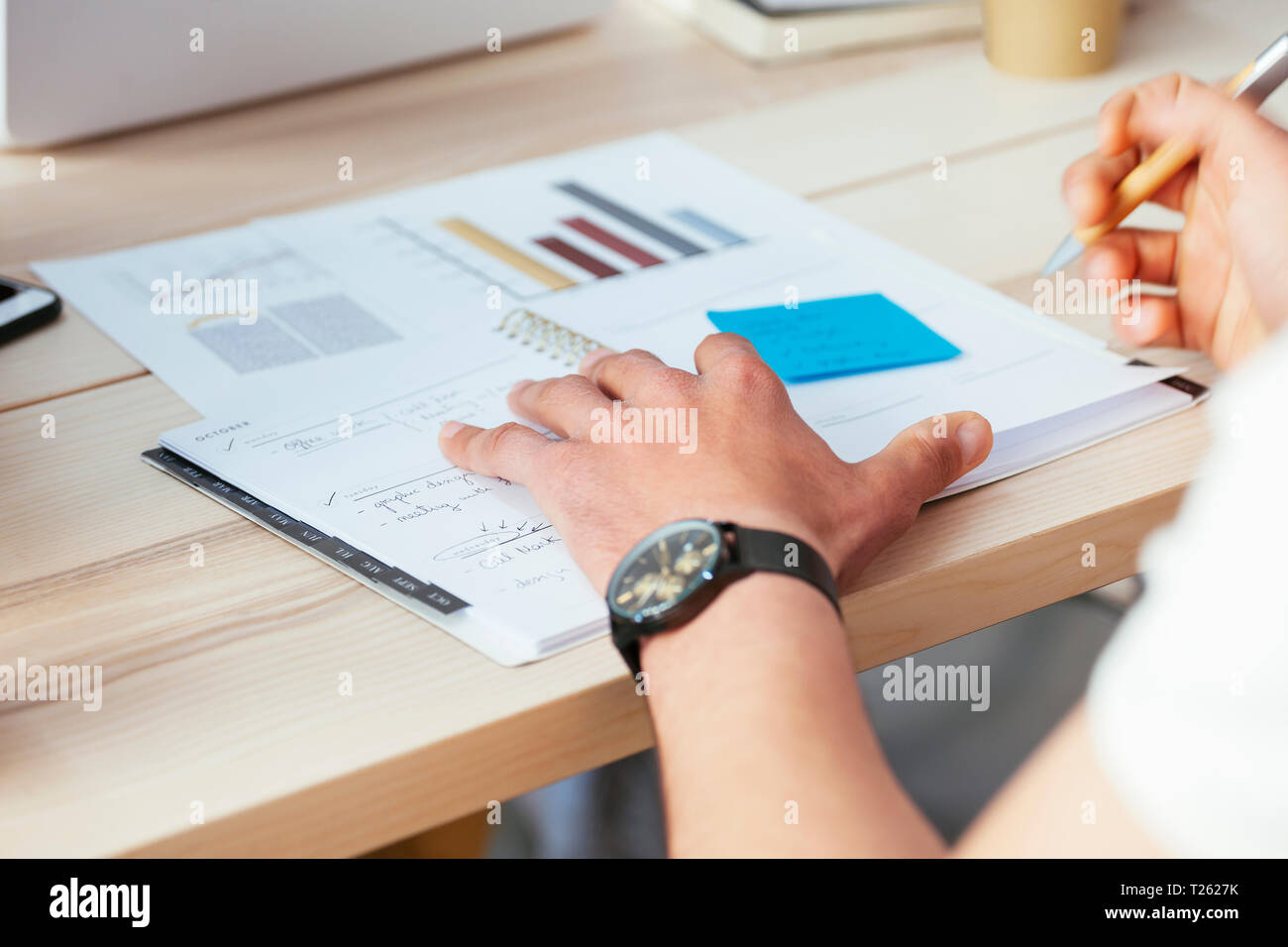 Documents office desk hi-res stock photography and images - Alamy